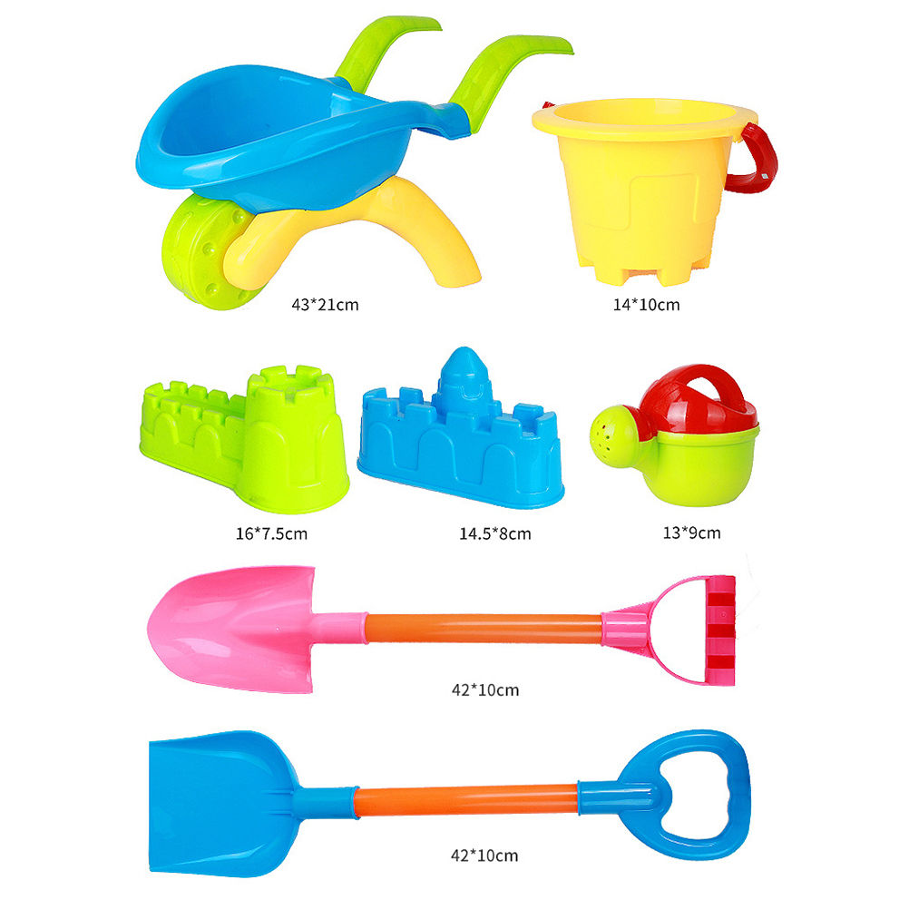 Worgeous 1 Set of Plastic Beach Toys Set Sand Play Bucket Shovel Toy ...