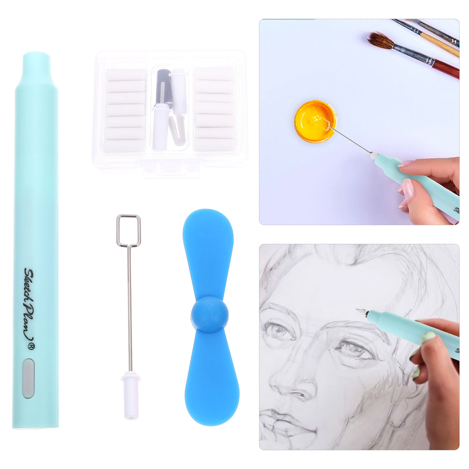 Worgeous 1 Set of Portable Electric Erasers for Students Practical for ...