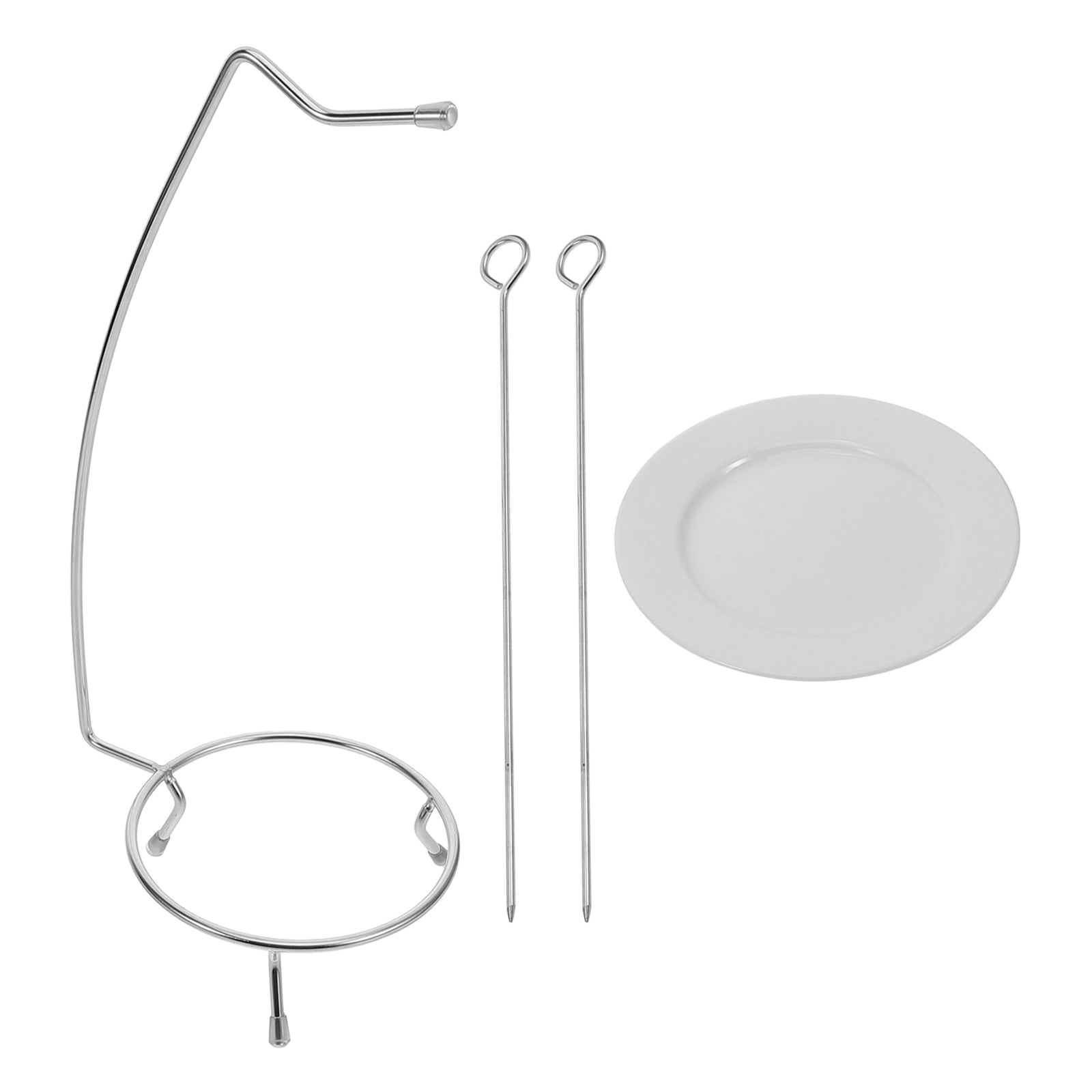 Worgeous 1 Set of Stainless Steel BBQ Skewer Barbecue Skewer Meat ...