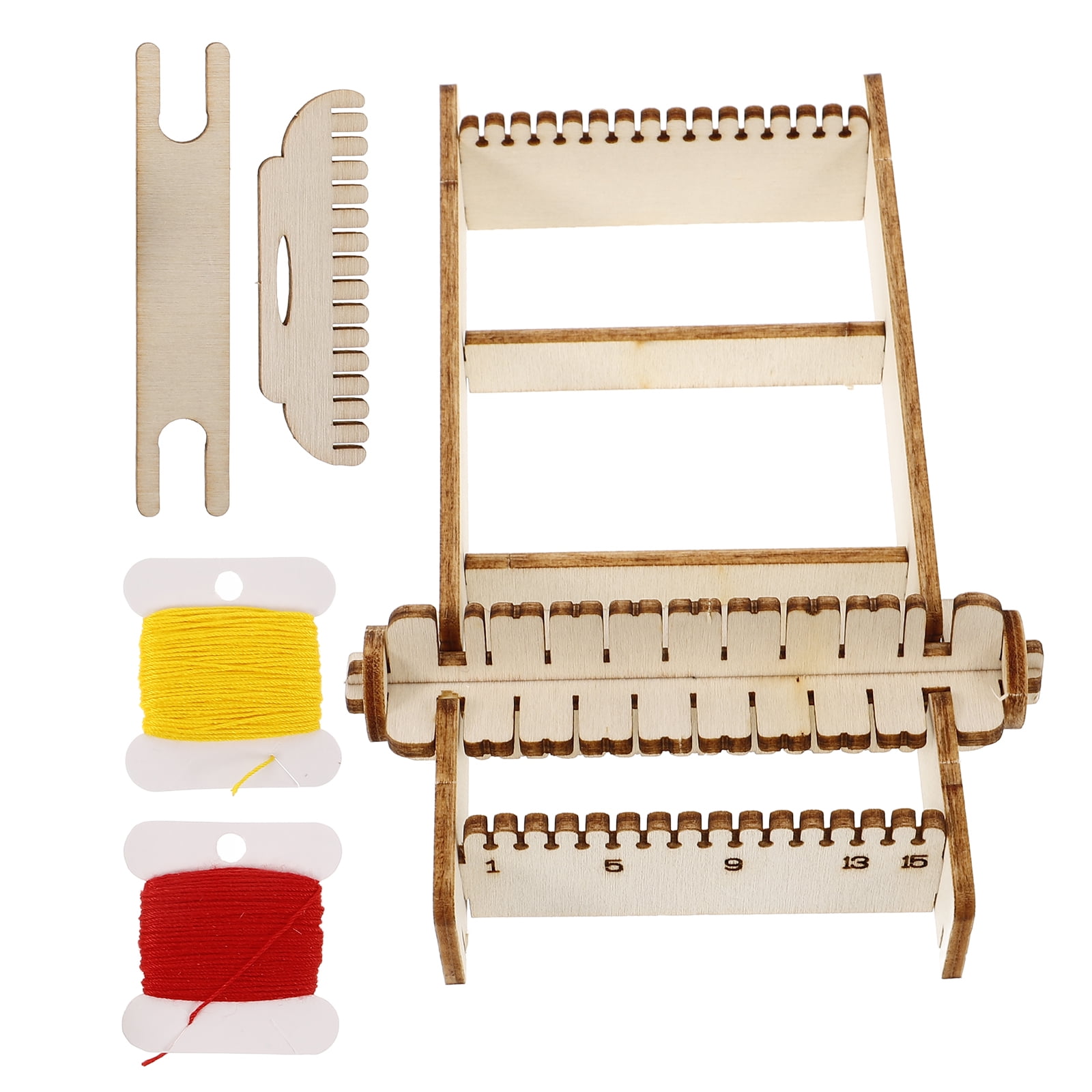 Worgeous 1 Set of Wooden Weaving Loom Frame Weaving Loom Small Weaving ...