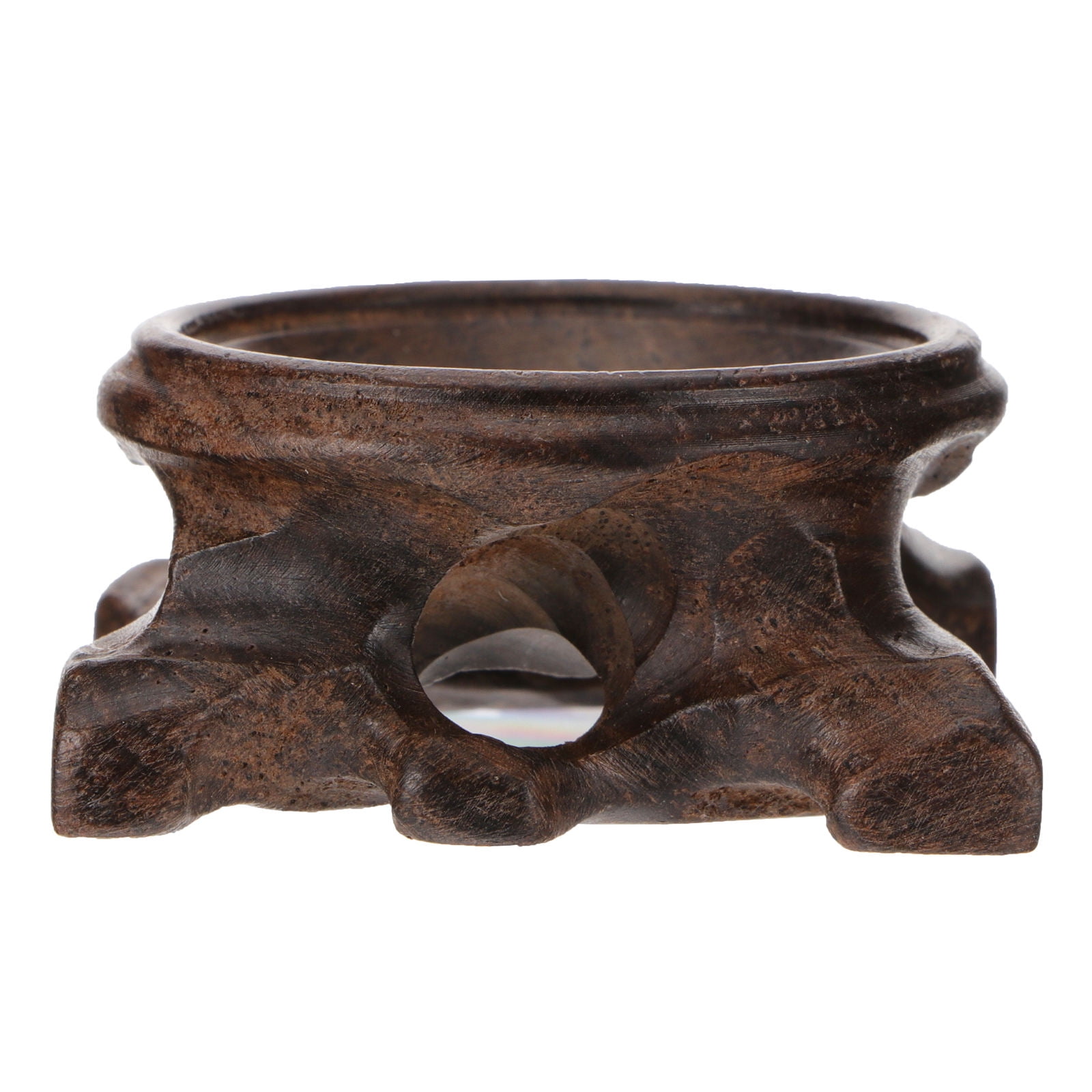 Worgeous 1 pc Wooden Wood Carving Display Base Crystal Ball Pedestal ...
