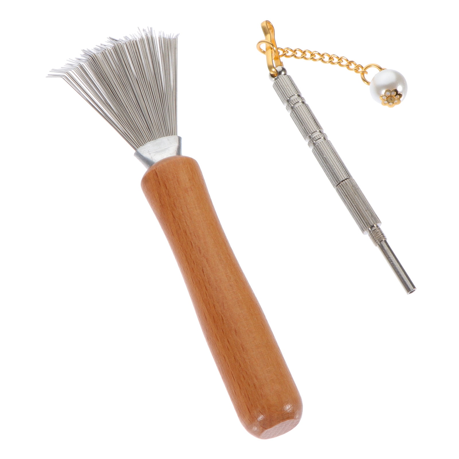 Worgeous 1 set of Japanese Ikebana Kenzan Pin Cleaning Rake Tool ...