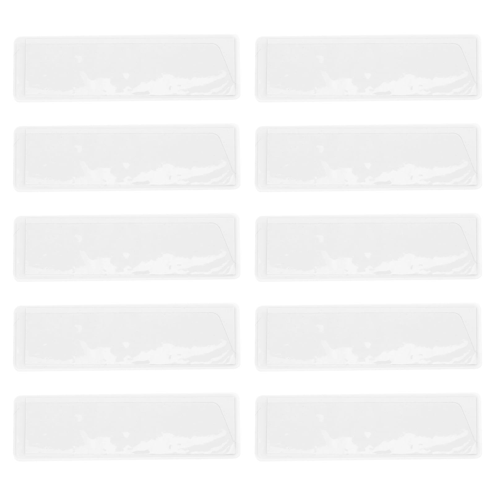 Worgeous 10 Clear Card Holder Whiteboard Data Stand Shelf Tag Label ...