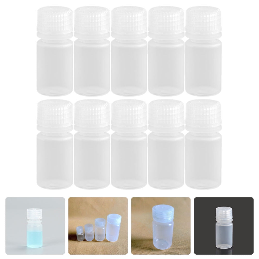 Worgeous 10 Pcs Acid and Alkali Resistant Bottle Laboratory Bottles ...