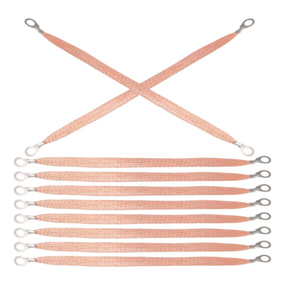 Worgeous 10 Pcs Battery Cable Ground Automotive Straps Grounding Orange ...