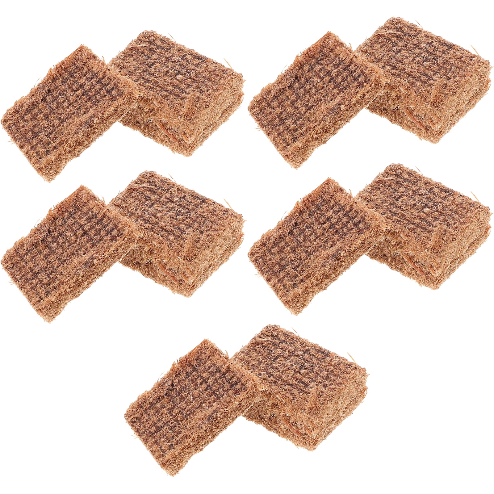 Worgeous 10 Pcs Charcoal Starter Cubes Fire Squares for Campfires Brown ...