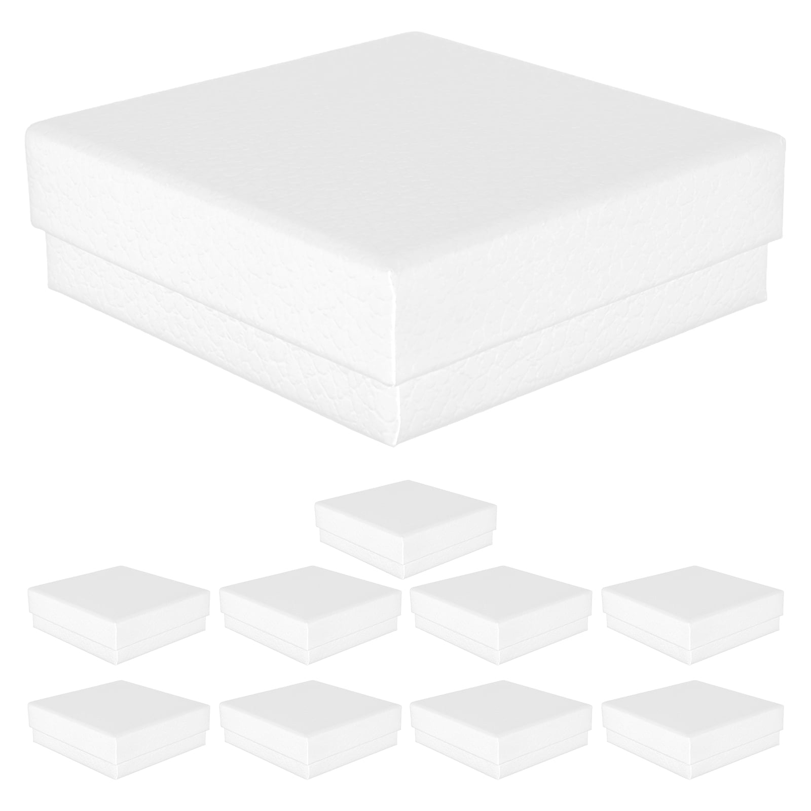 Worgeous 10 Pcs Lapel Pin Boxes Bulk Black Jewelry Small with Lids ...