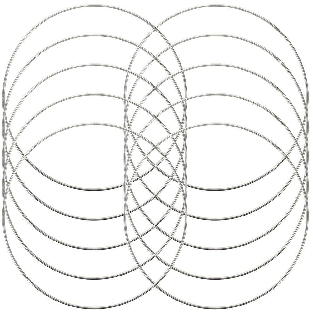 Worgeous 10pcs Metal Hoops for DIY Crafts Dream Catcher Rings Wreath ...