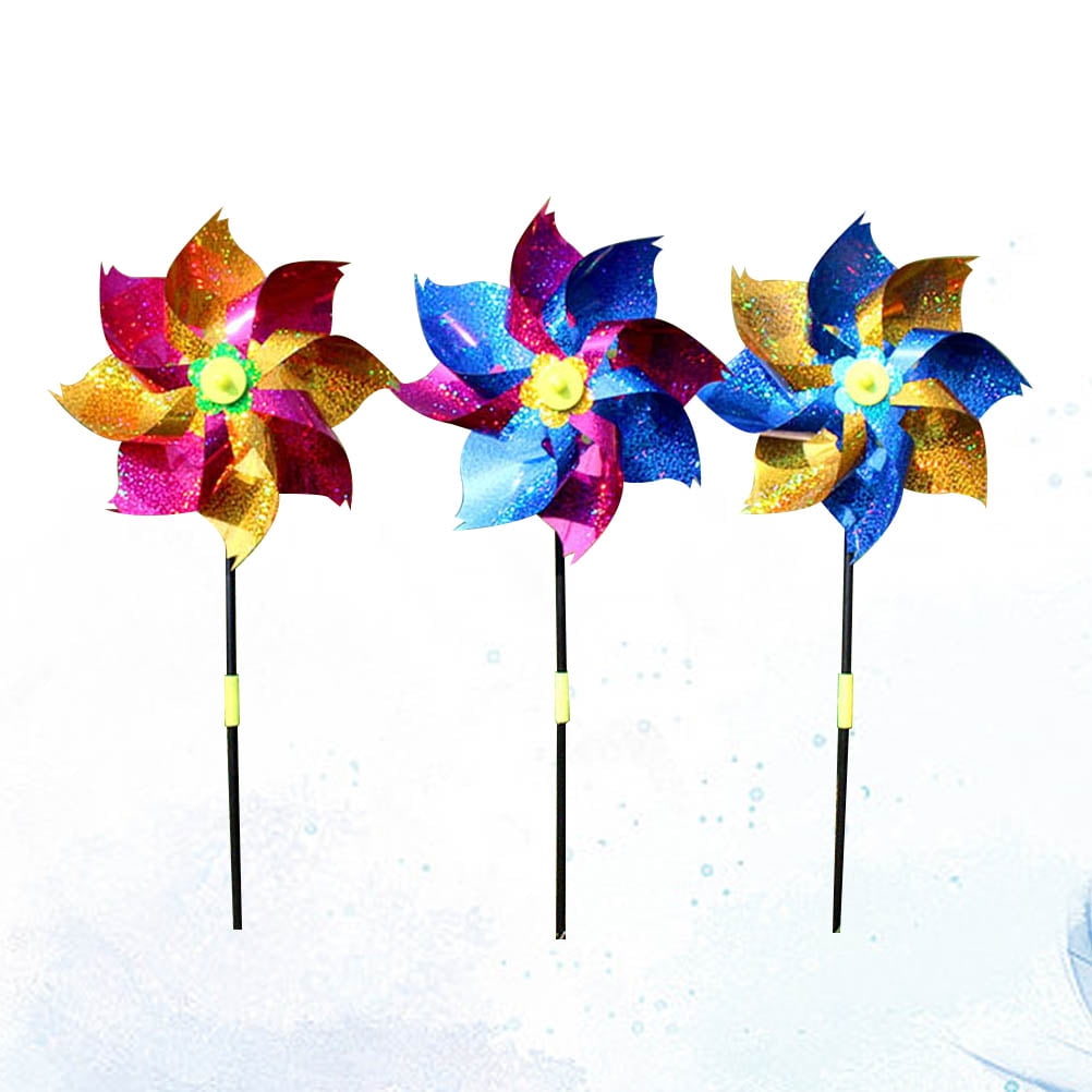 Worgeous 10 Pcs Pinwheel Two-color Windmill Colorful Toy Child ...