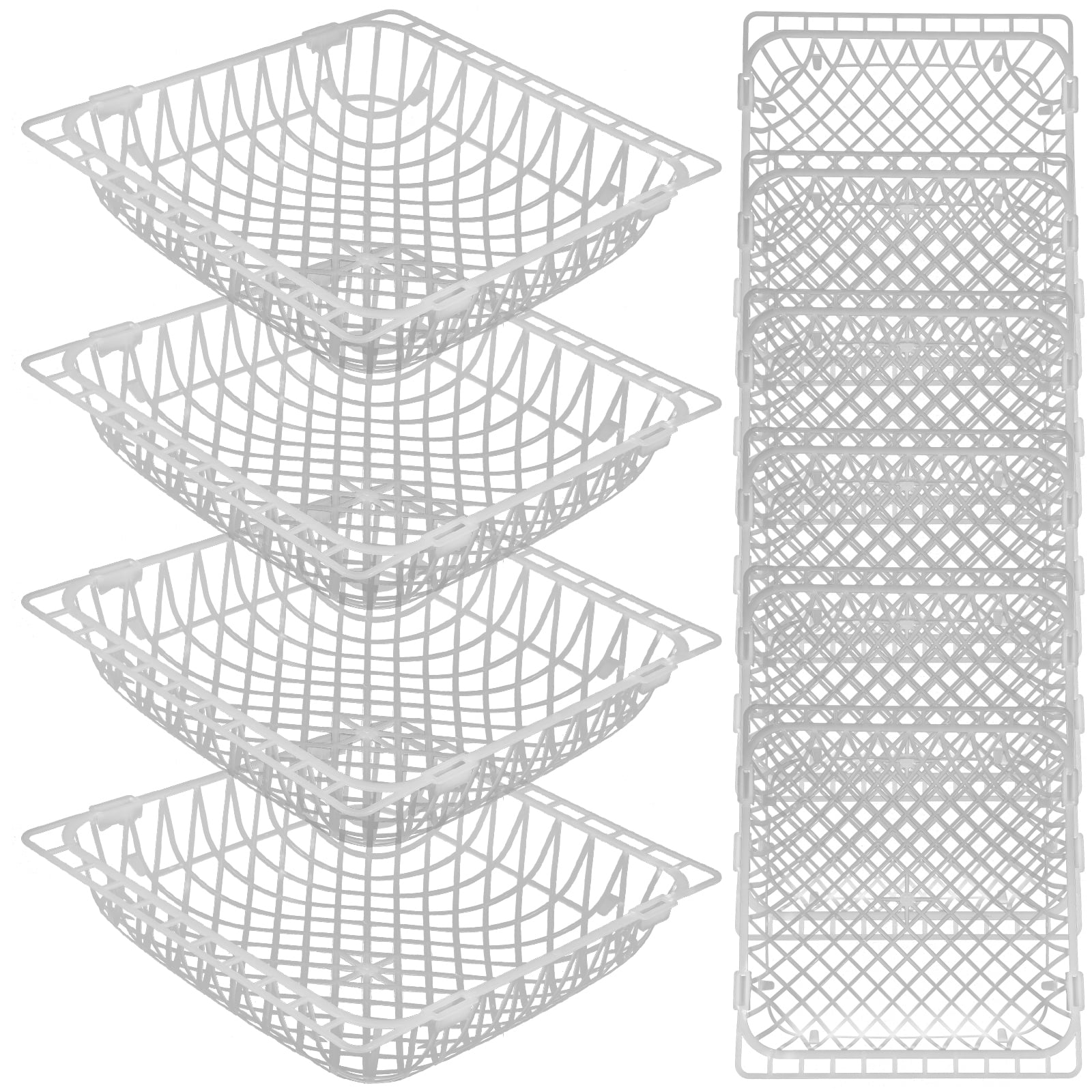 Worgeous 10 Pcs Plastic Pigeon Coop Bins Hanging Planter Trash ...