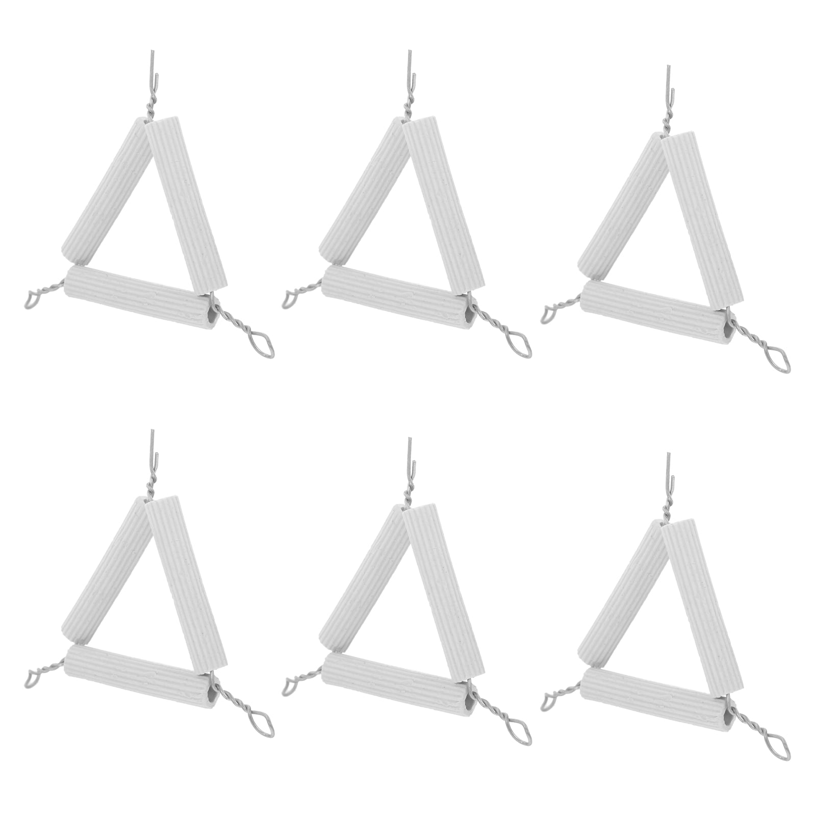 Worgeous 10 Pcs Triangular Crucible Stand Tomato Roller Hooks Base Rack ...