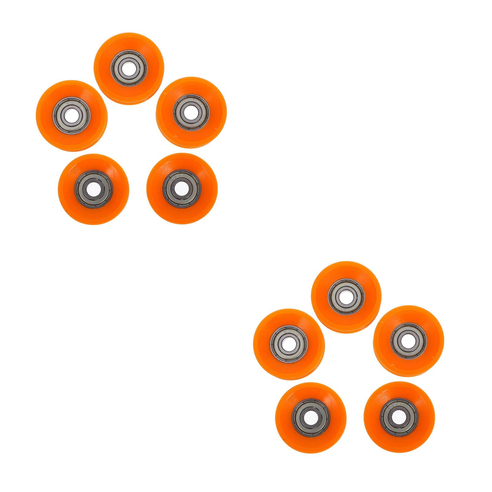 Worgeous 10 Pcs U Type Groove Pulley Nylon Guide Pulley Rolling Bearing ...