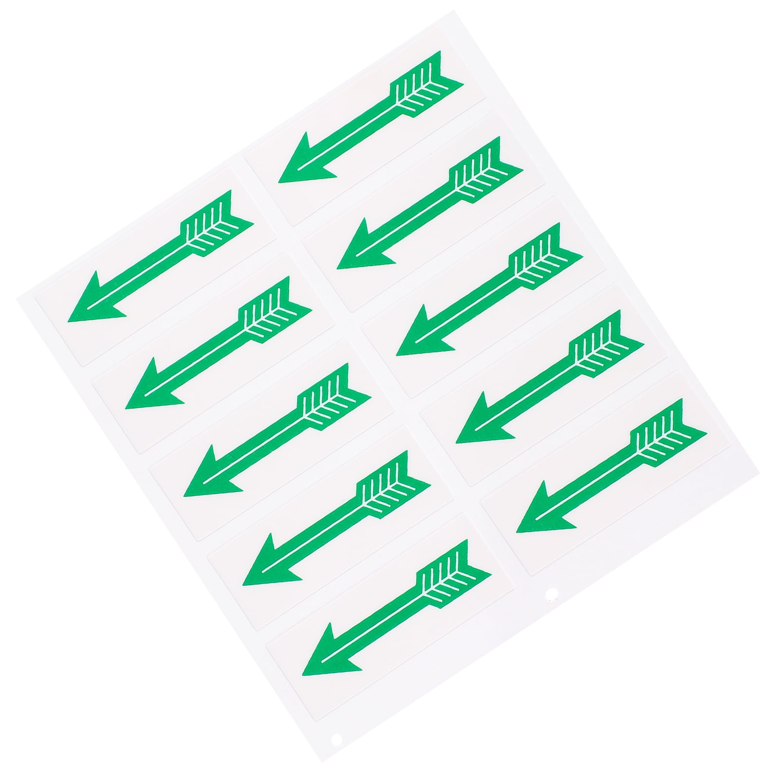 Worgeous 10 Pcs Warning Sticker Muster Point Sign Pipe Identification ...