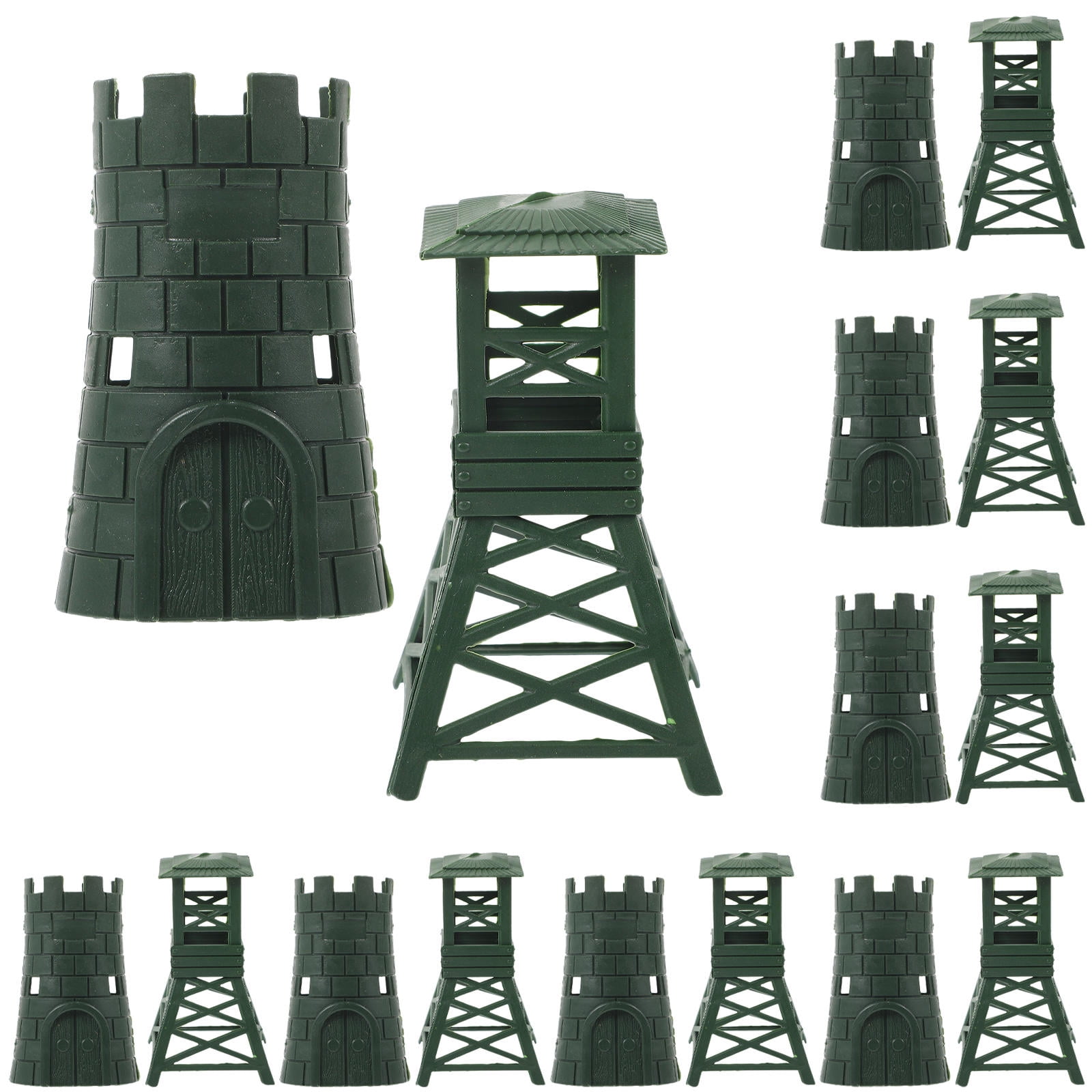 Worgeous 10 Set of Miniature Turret Toys Mini Equipment Toy Set ...