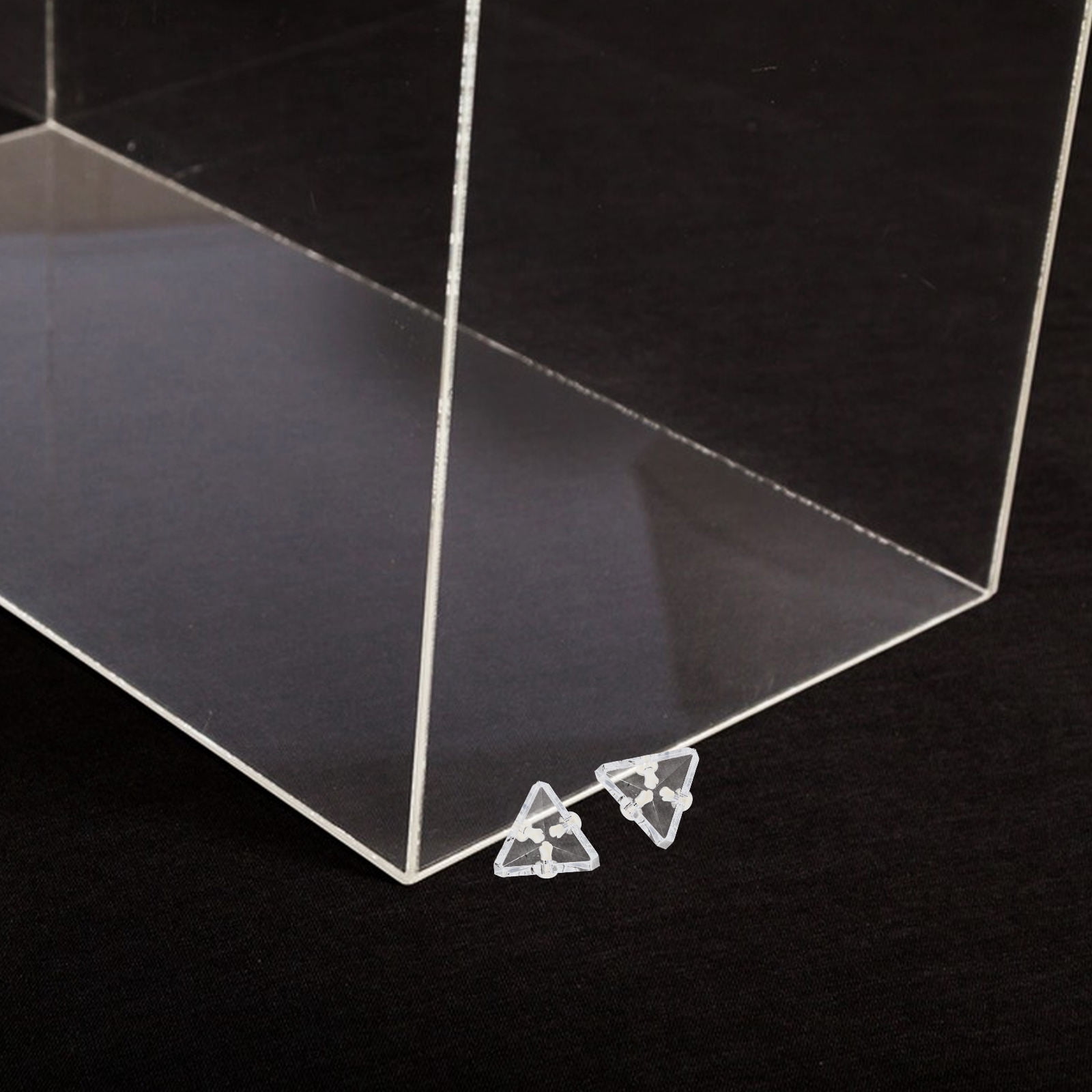 WHAMVOX Transparent Acrylic Corner Brackets for Home Display and ...