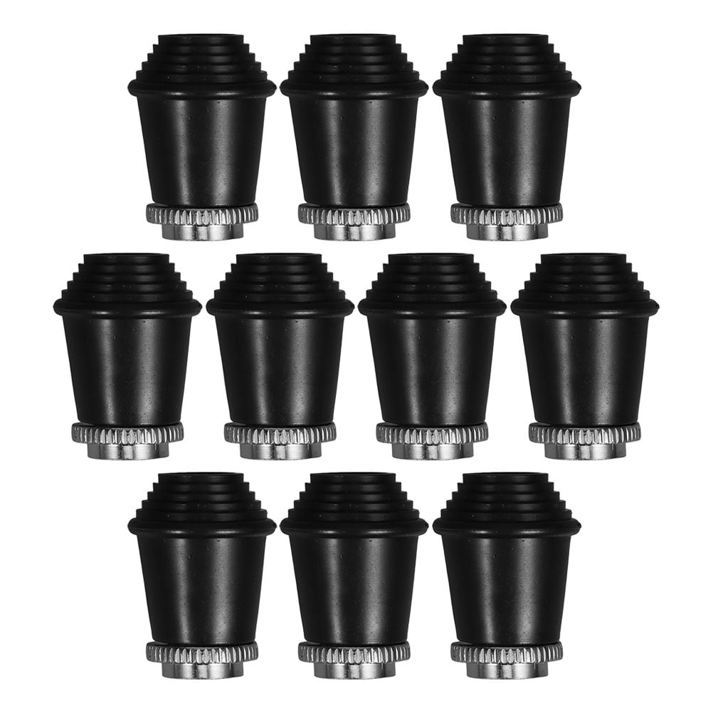 Worgeous 10 Sets Drum Kit Leg Threaded Pad Nonslip Rubber Foot Pad Bass ...