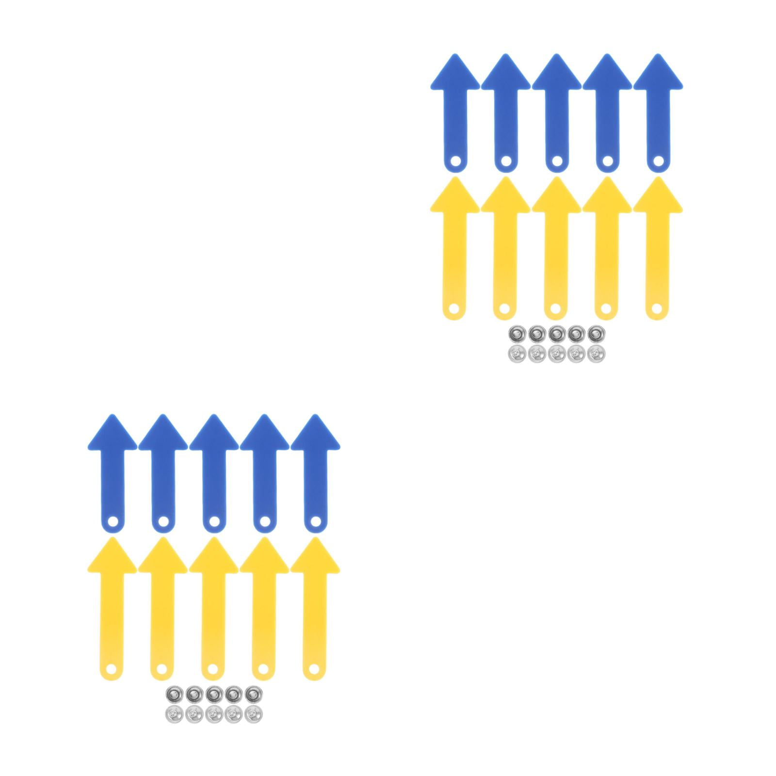 Worgeous 10 Sets Yellow Blue Hands On Learning Clocks for Students ...