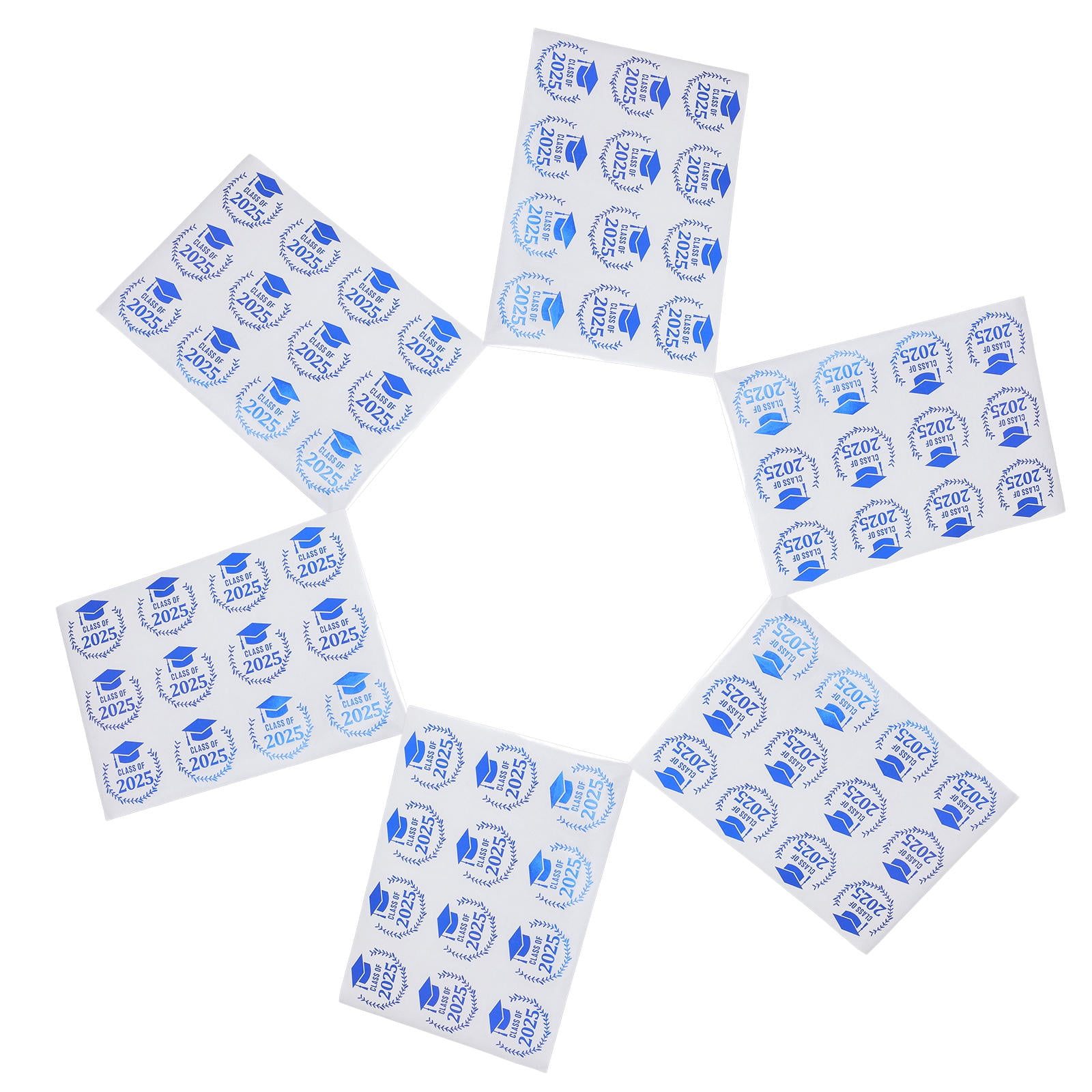 Worgeous 10 Sheet Gold Foil Graduation Cap Stickers Envelope Seal ...