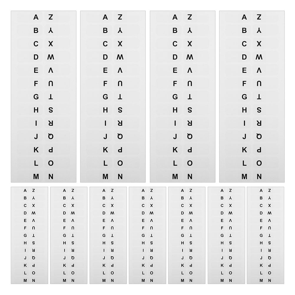 Worgeous 10 Sheet White Alphabetical Index Tabs Writable Sticky Page ...