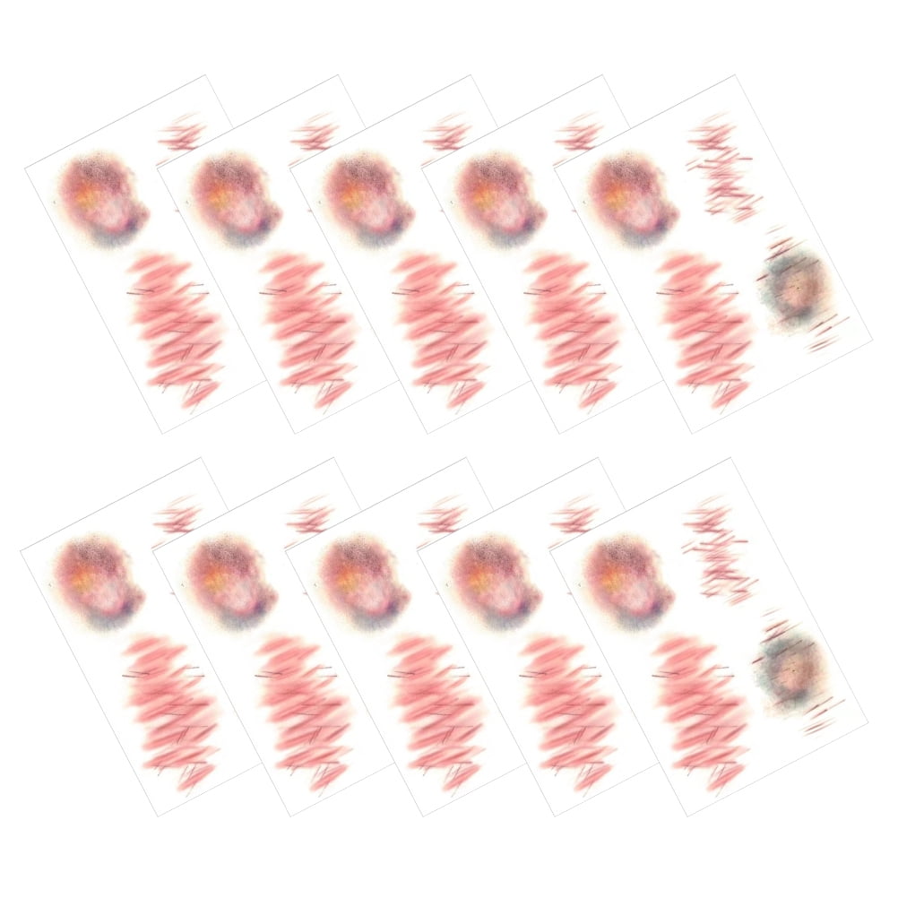 Worgeous 10 Sheets Fake Cuts and Bruises Tattoo Stickers Fool's Day ...