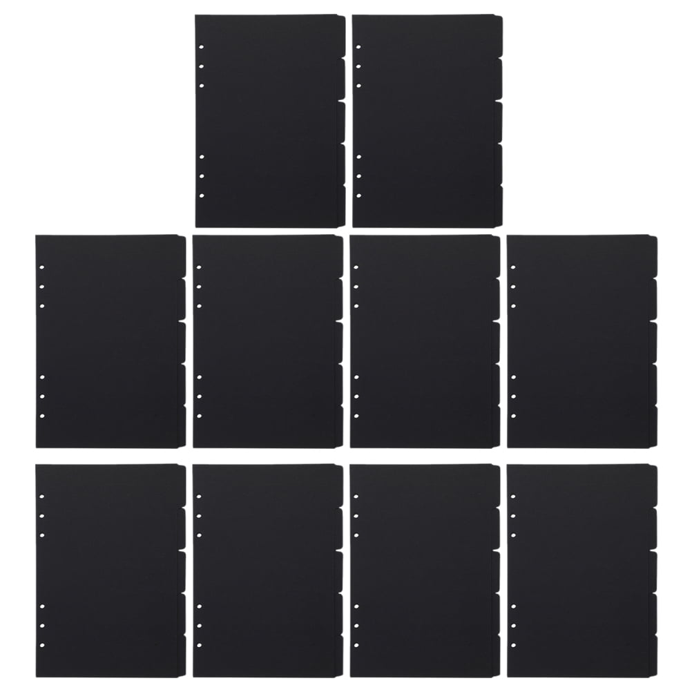 Worgeous 10 Sheets Paper Binder Dividers Notebook Dividers Loose Leaf ...