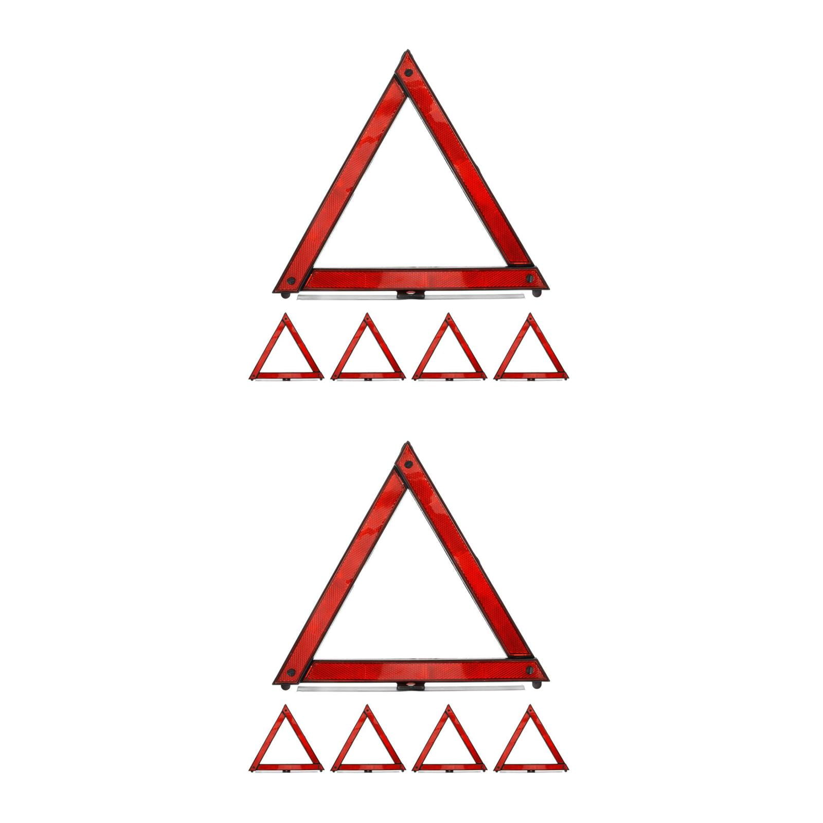 WORGEOUS 10 pcs Car Kit Foldable Reflective Warning Triangles Roadside ...
