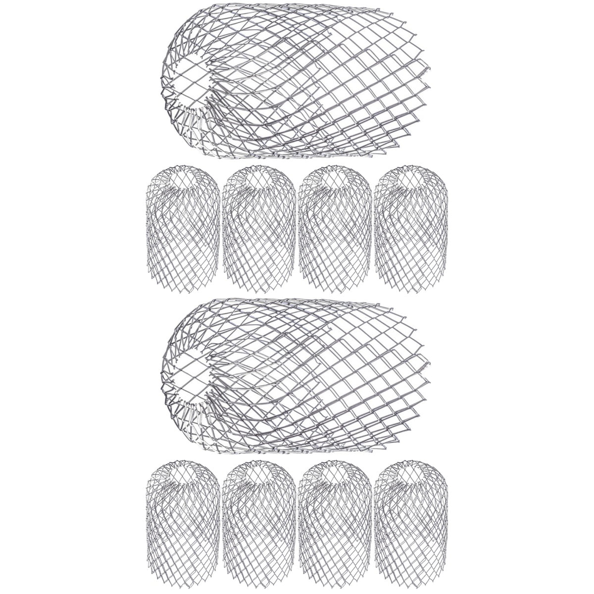 Worgeous 10 pcs Roof Gutter Guards Stainless Steel Leaves Filters ...