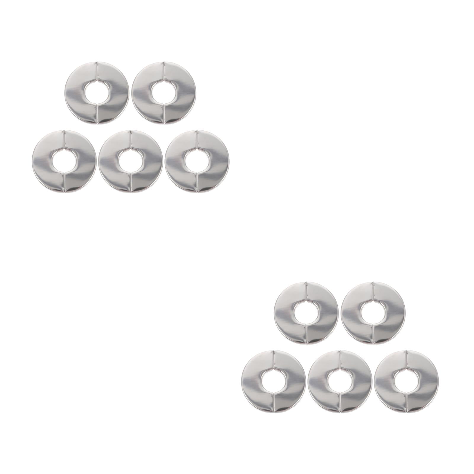 Worgeous 10 pcs Stainless Steel Hole Covers Durable Pipeline Hole ...