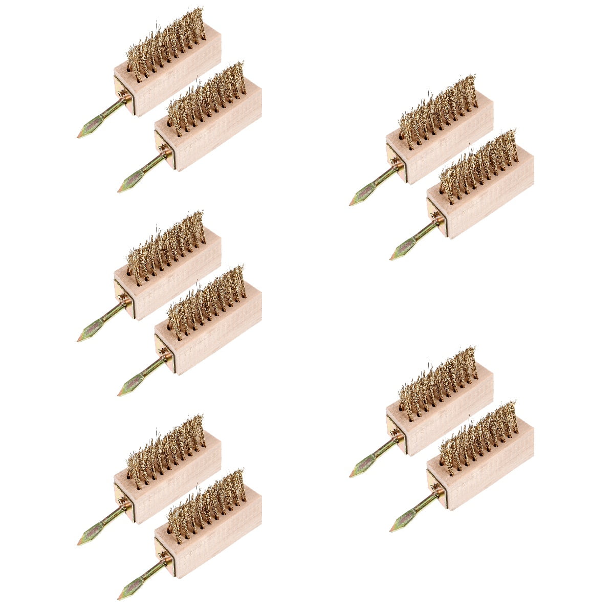 Worgeous 10 pcs Steel Wire Brush Manual Weeders Garden Wire Brush Yard ...
