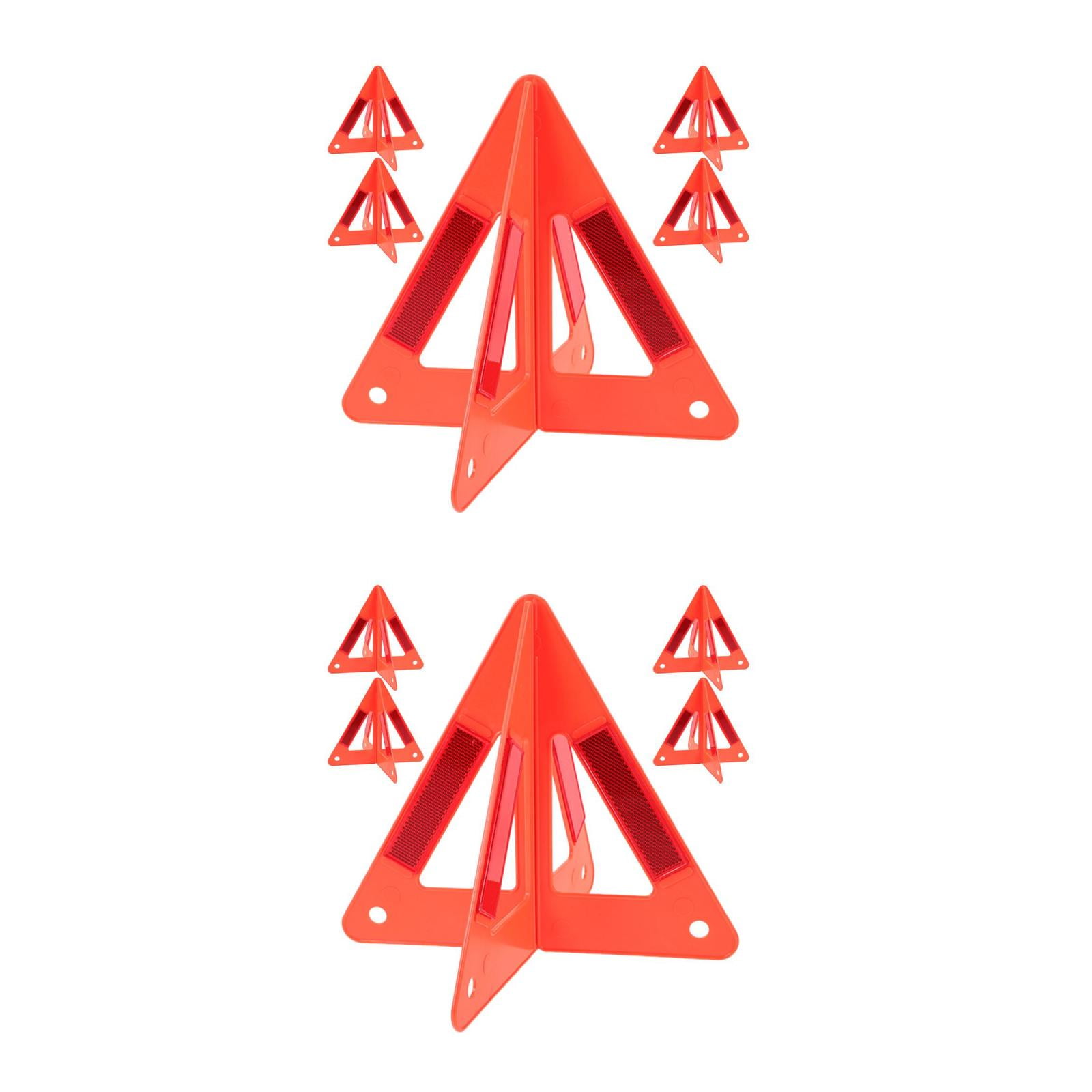 Worgeous 10 pcs Warning Triangle Reflective Roadside Emergency ...