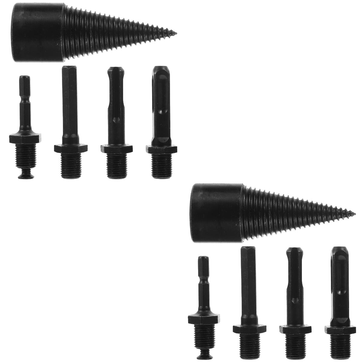 Worgeous 10 pcs Wood Splitter Firewood Drill Bit Metal Splitter Wood ...