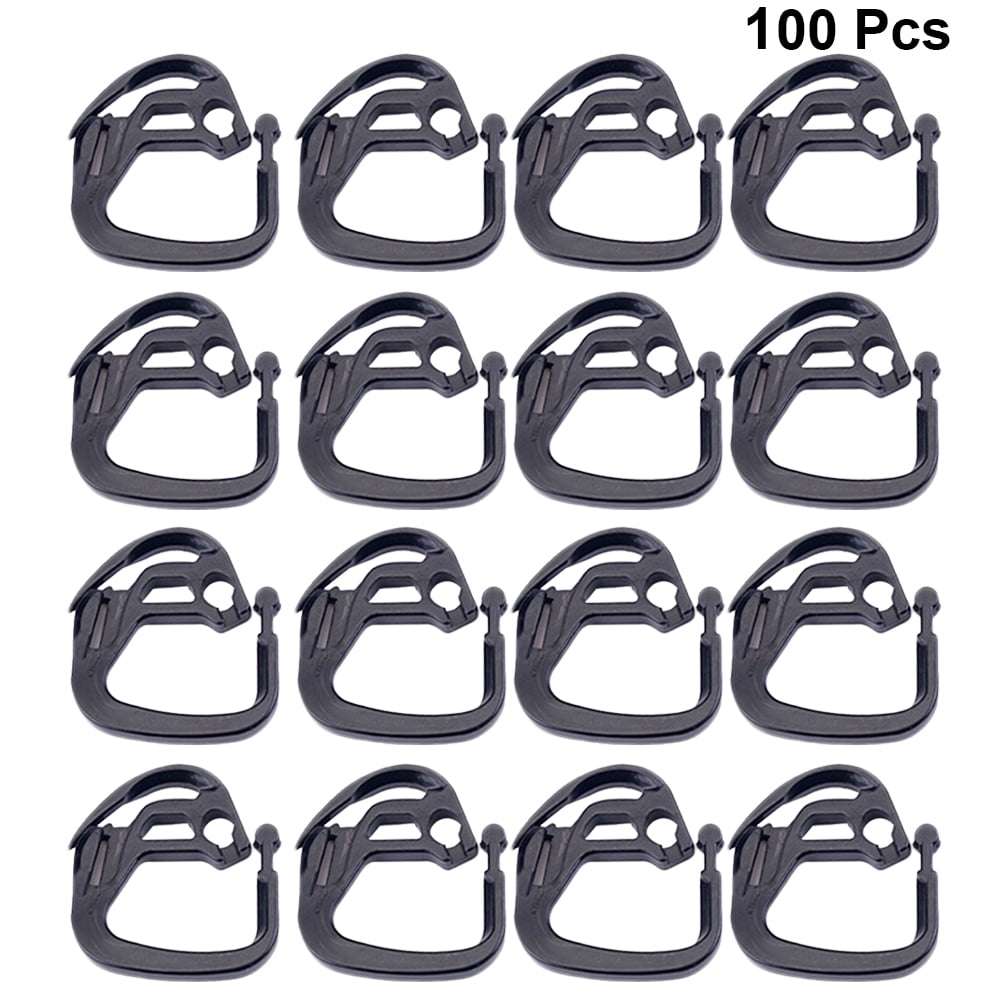Worgeous 100 PCS Clip Greenhouse Shading Scaffold Netting Clamps Black ...