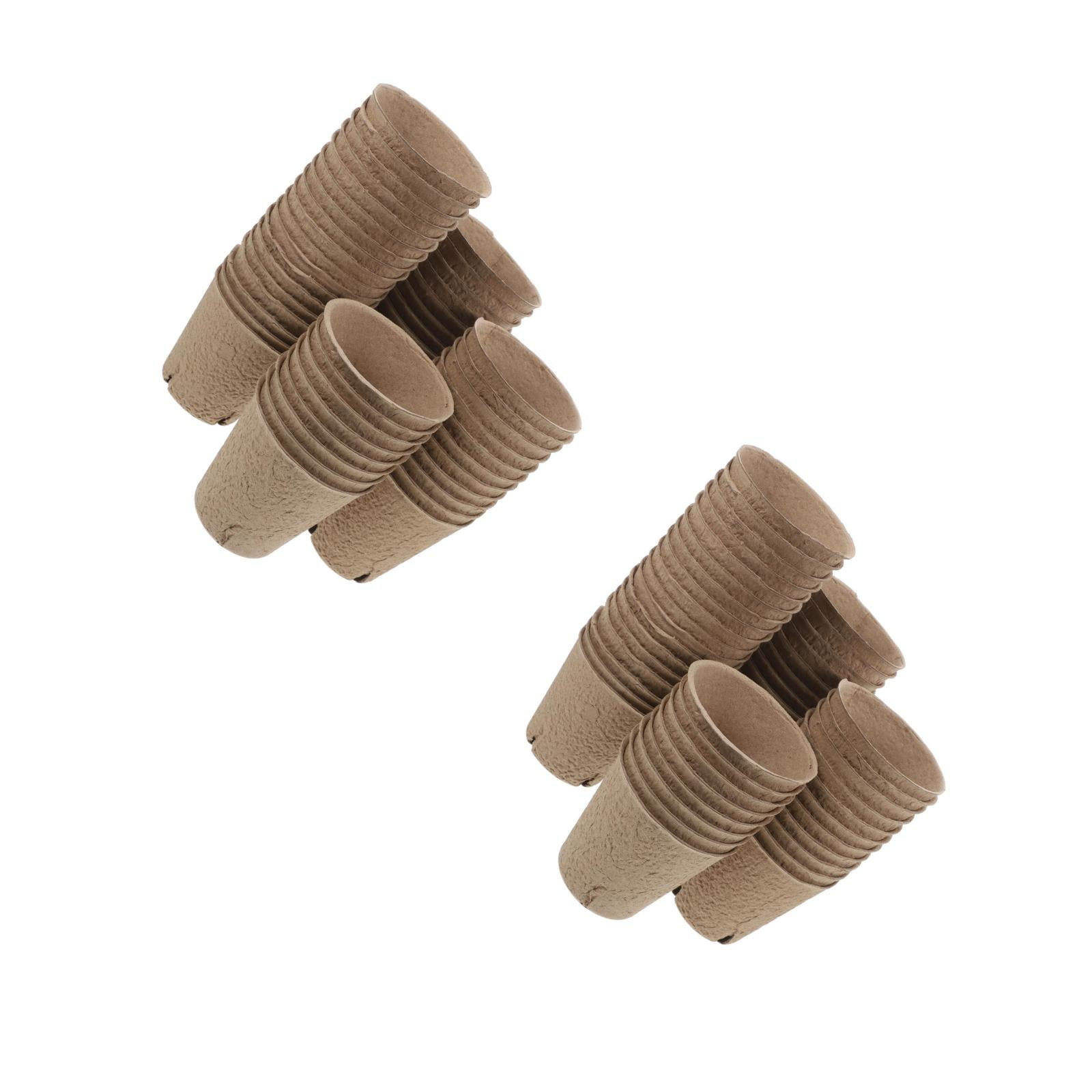 Worgeous 100 PCS Growers Pots Paper Pots Kids DIY Craft Small Nursery ...