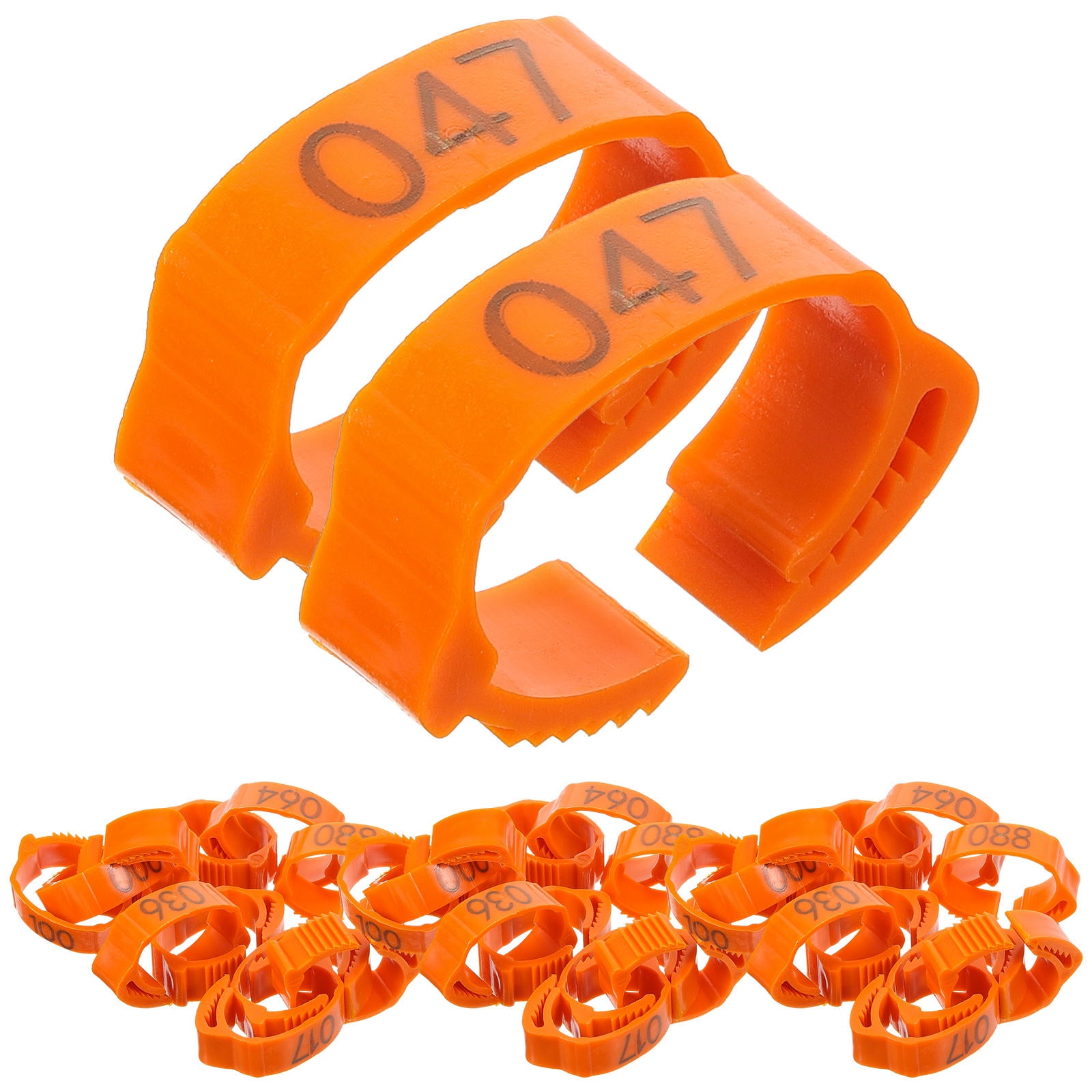 Worgeous 100 Pcs Chicken Bands Chicken Foot Ring Chicken Leg Rings 3 ...