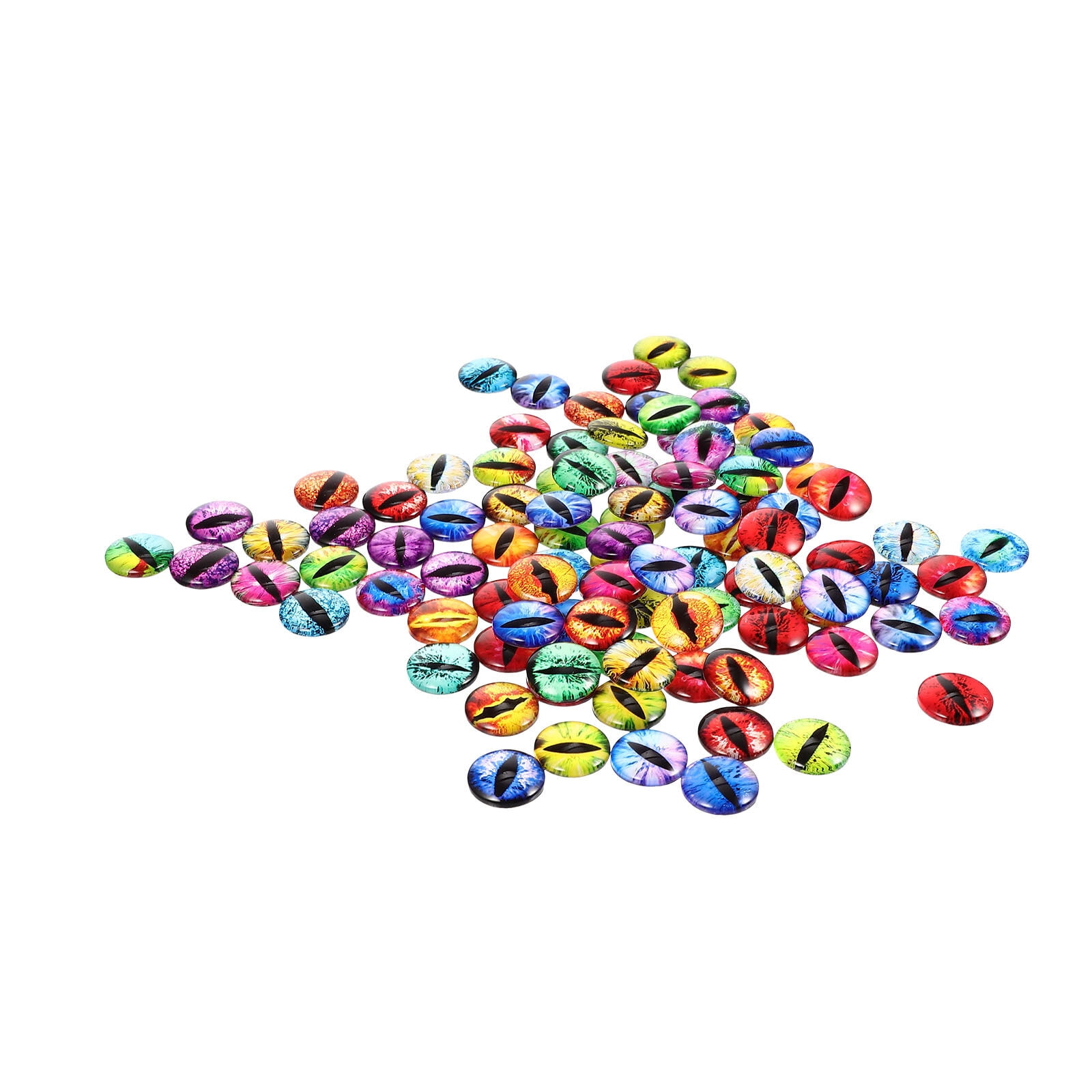 Worgeous 100 Pcs Handmade Glass Eyes Doll for Crochet Colored Googly ...