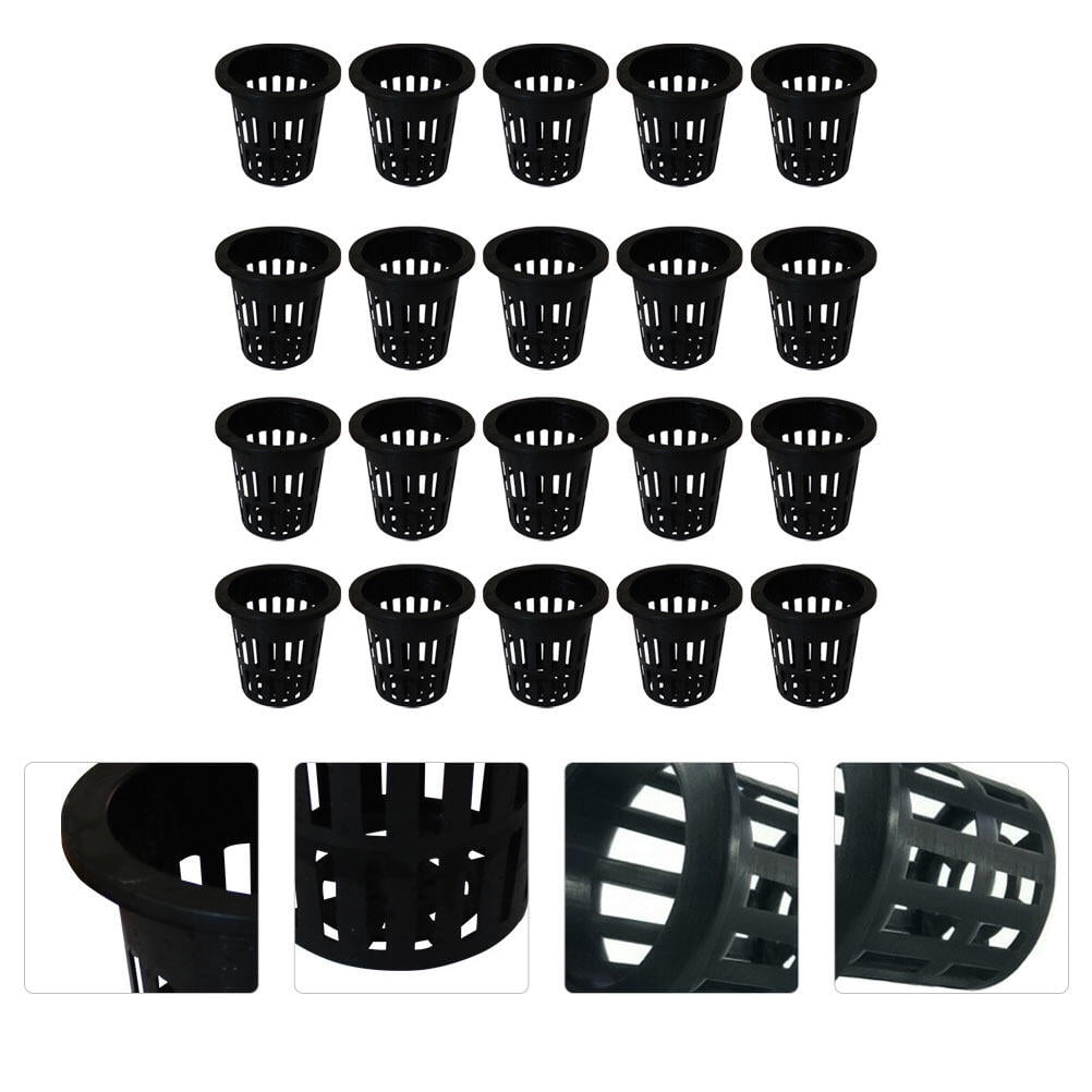 Milisten Hydroponic Growing Cups Plastic 100Pcs for Aeration - Walmart.com