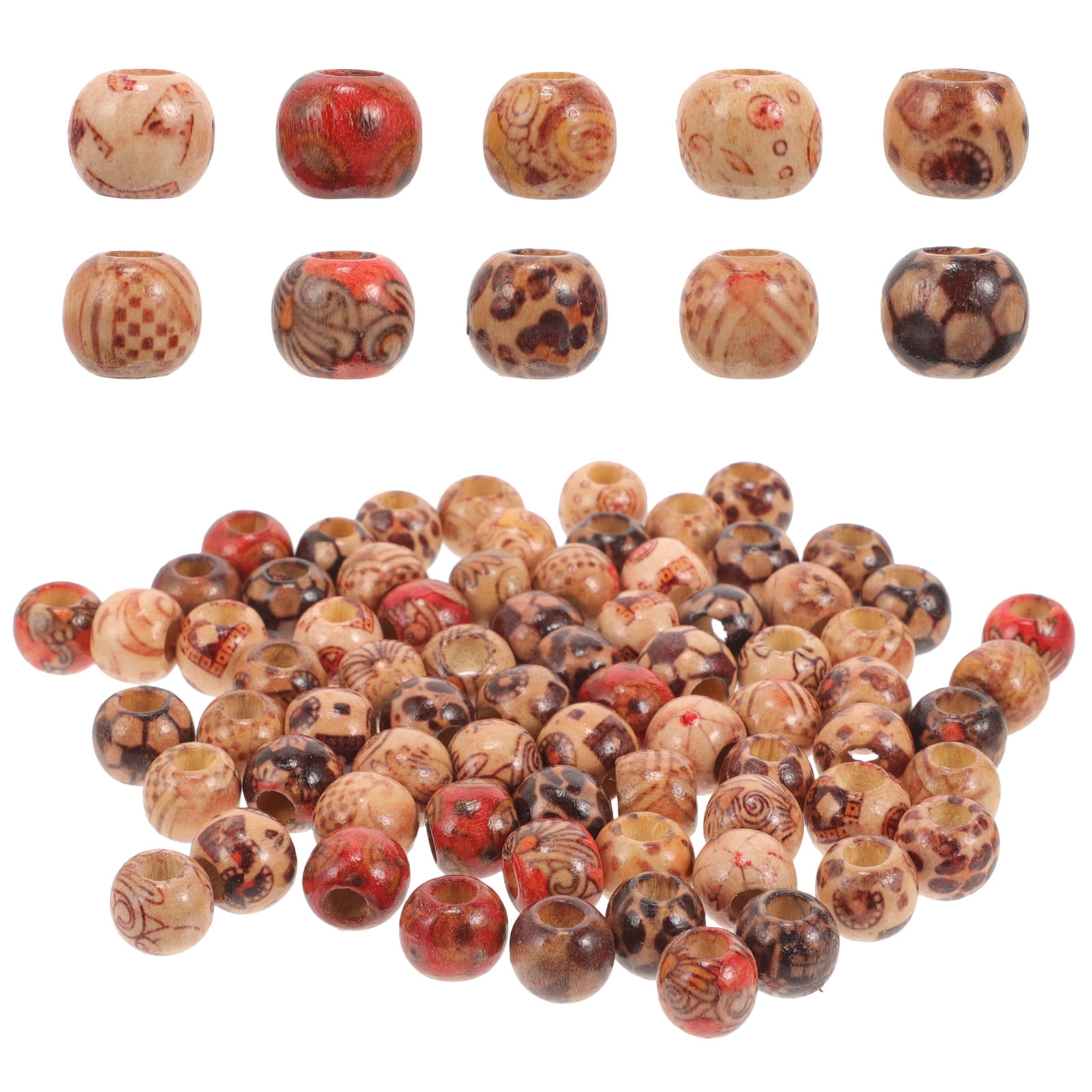 Worgeous 100 Pcs Jewelry Making Assorted Color Beads Exquisite Detail ...