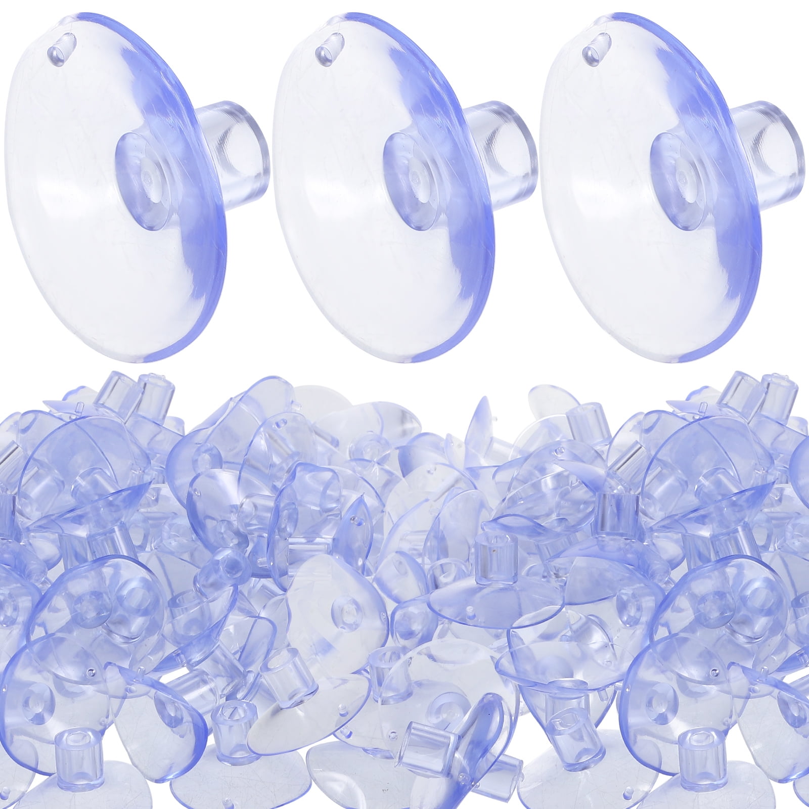 Worgeous 100 Pcs Mugs Heavy Duty Hooks Transparent Sun Block Suction ...