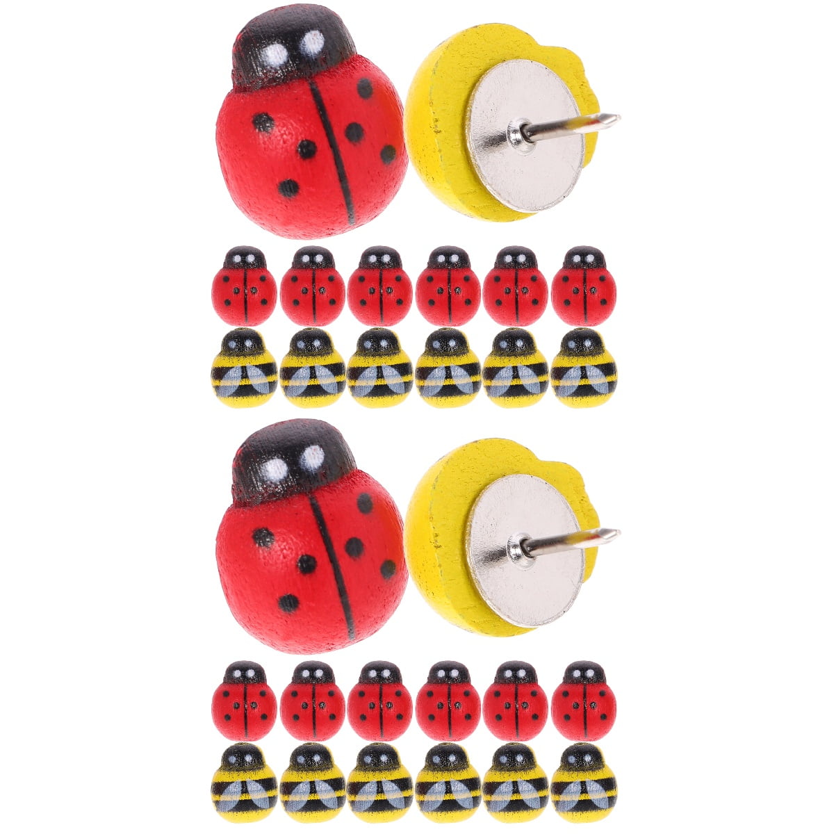 Worgeous 100 Pcs Replaceable Push Pin Multi-function Thumbtacks Cartoon ...