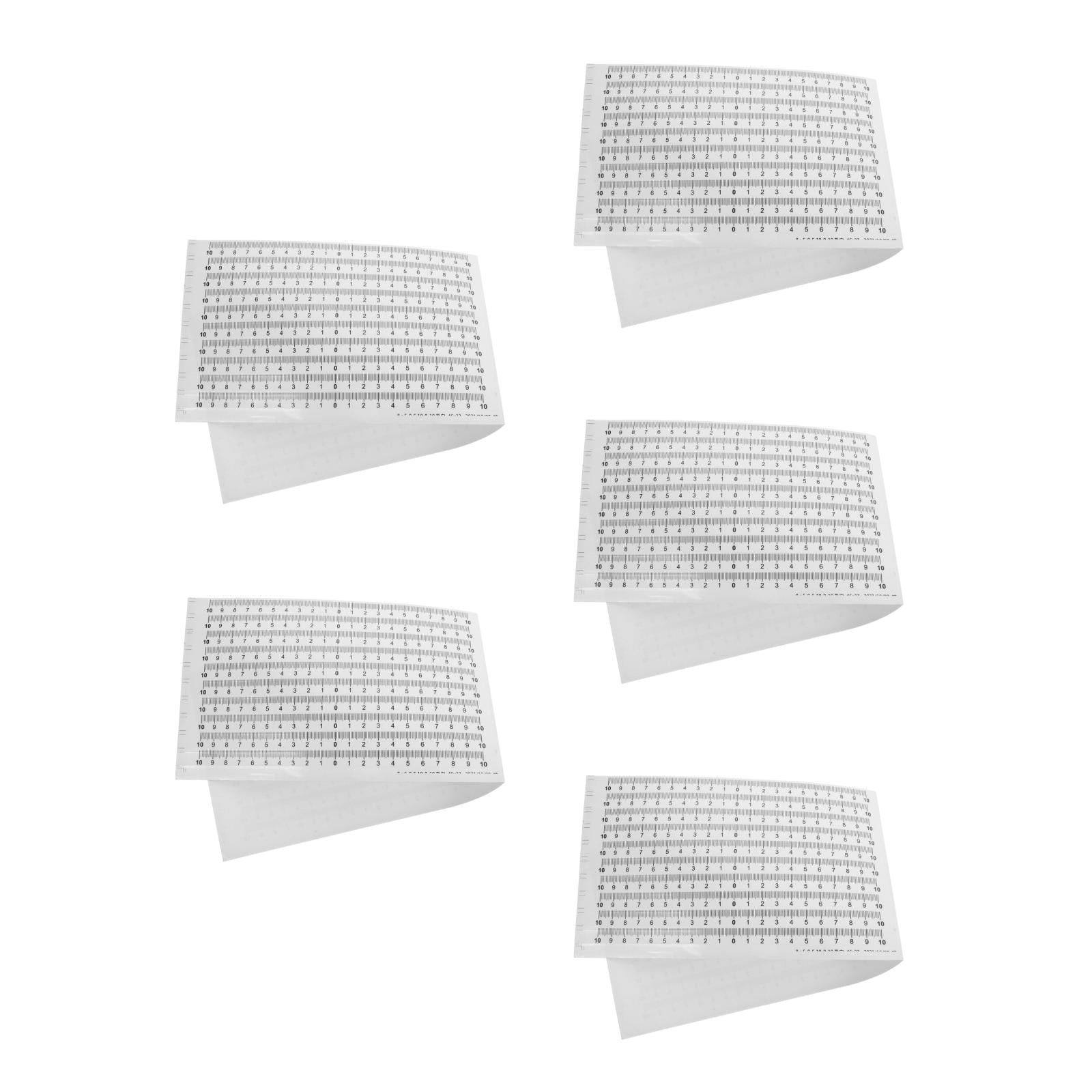 Worgeous 100 Pcs Self-Adhesive Scale Measuring Tape for Drafting Table ...