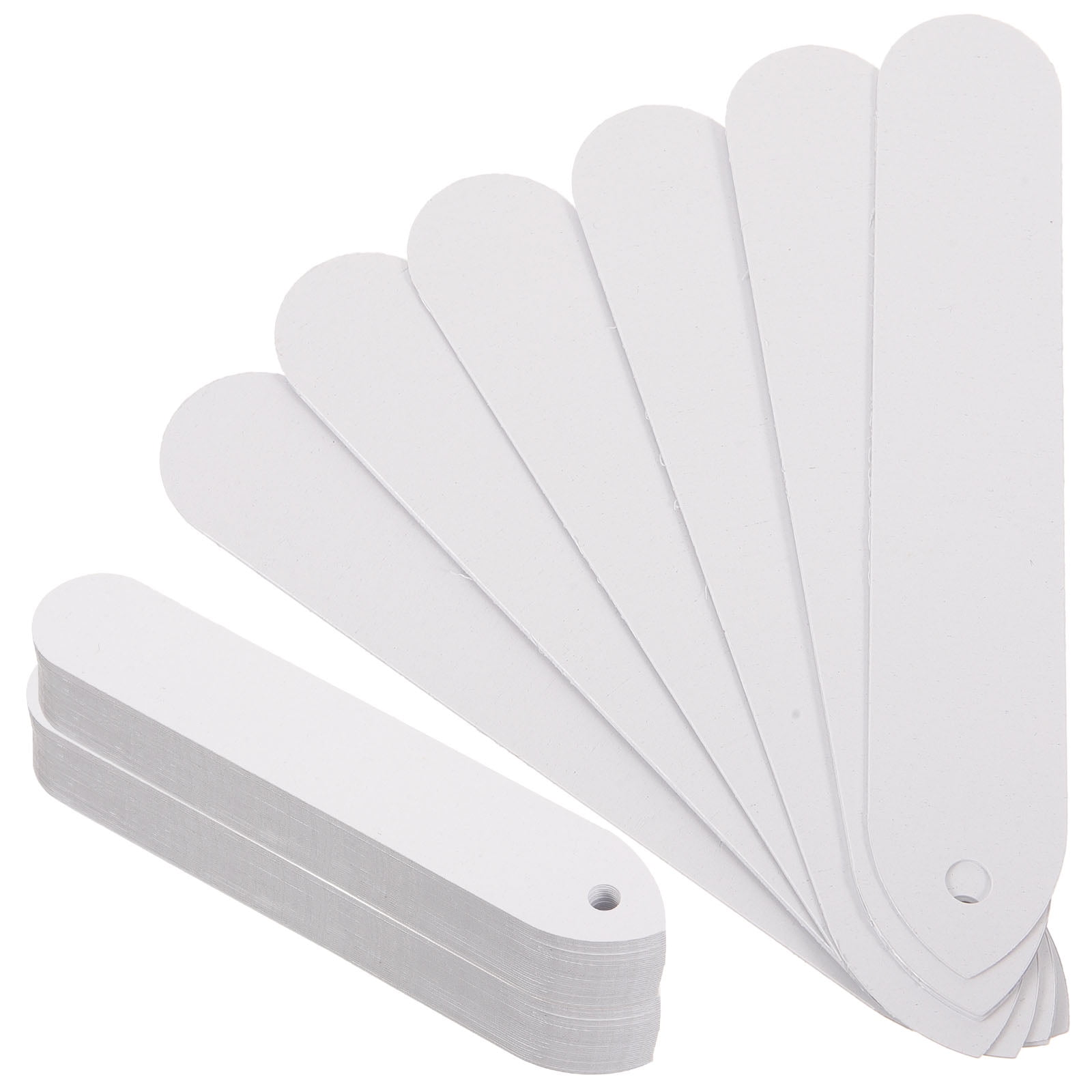 Worgeous 100 Pcs Waterproof Label Large Garden Plant Markers Tabs White ... Worgeous 100 Pcs Waterproof Label Large Garden Plant Markers Tabs White ...