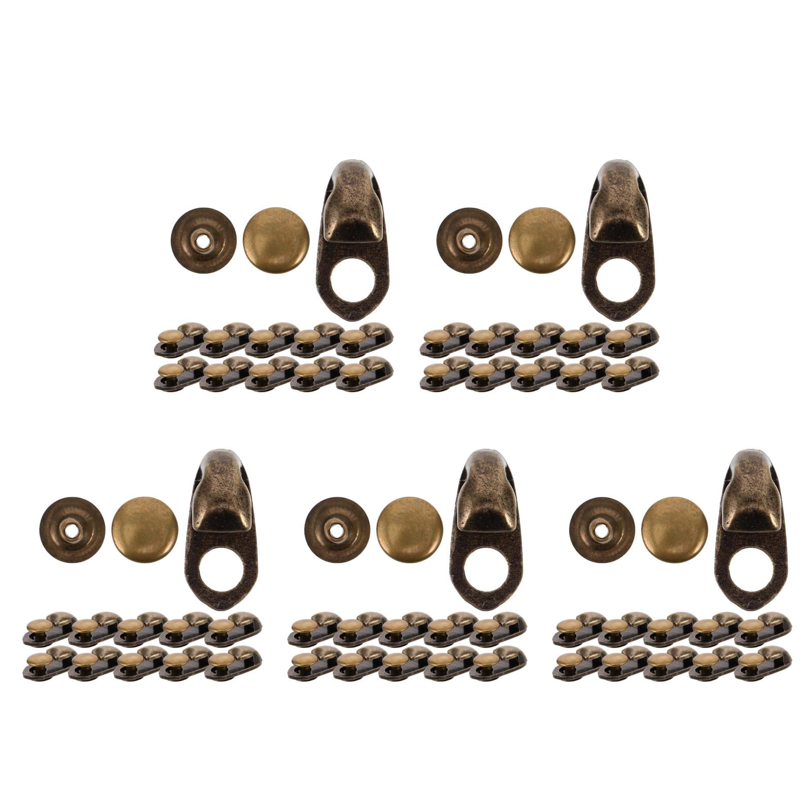 WHAMVOX Hemoton 100 Sets Shoe Lace Hook Repair Kit Metal Boot Hooks for ...