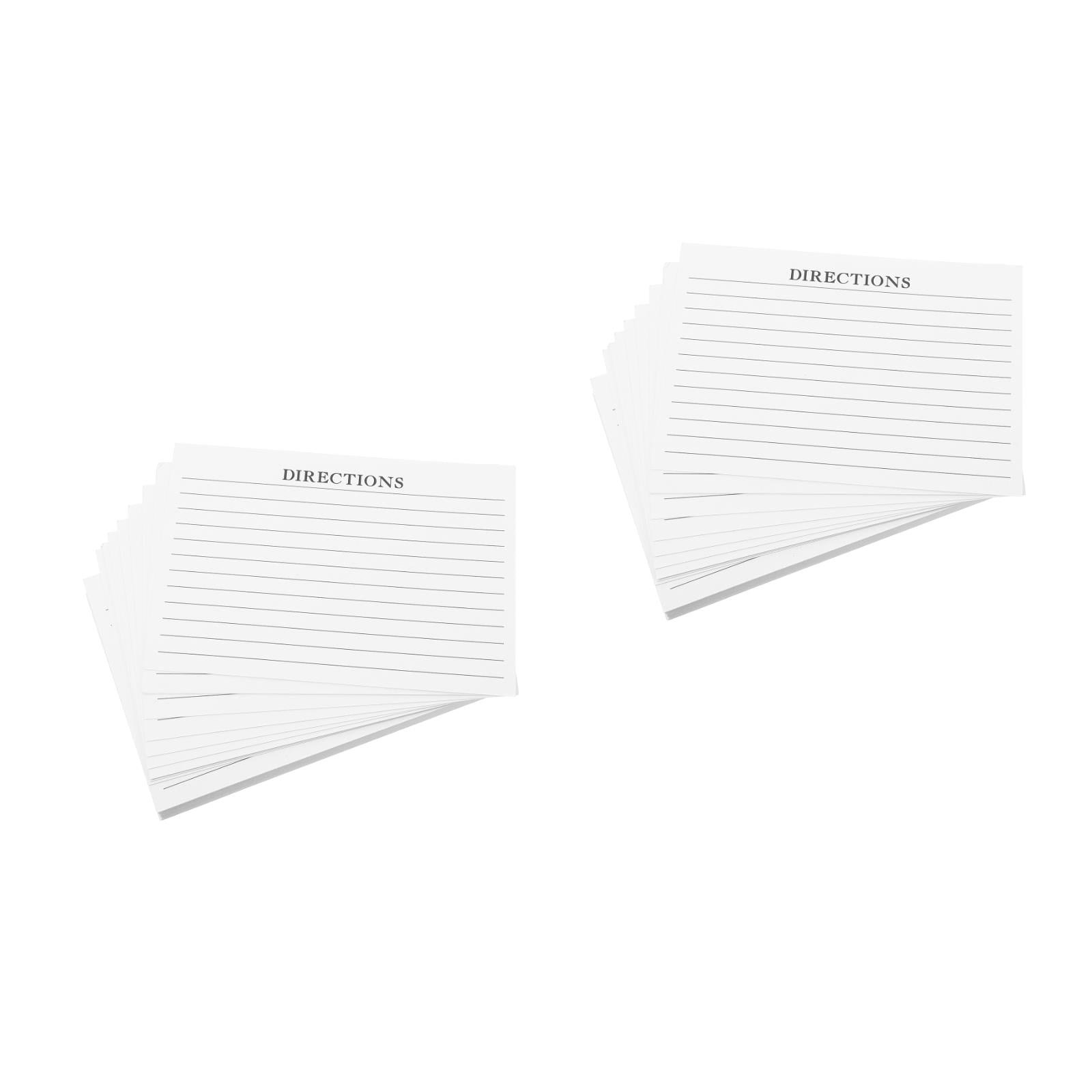 Worgeous 100 Sheets Blank Recipe Cards Food Note Cards Household Recipe ...