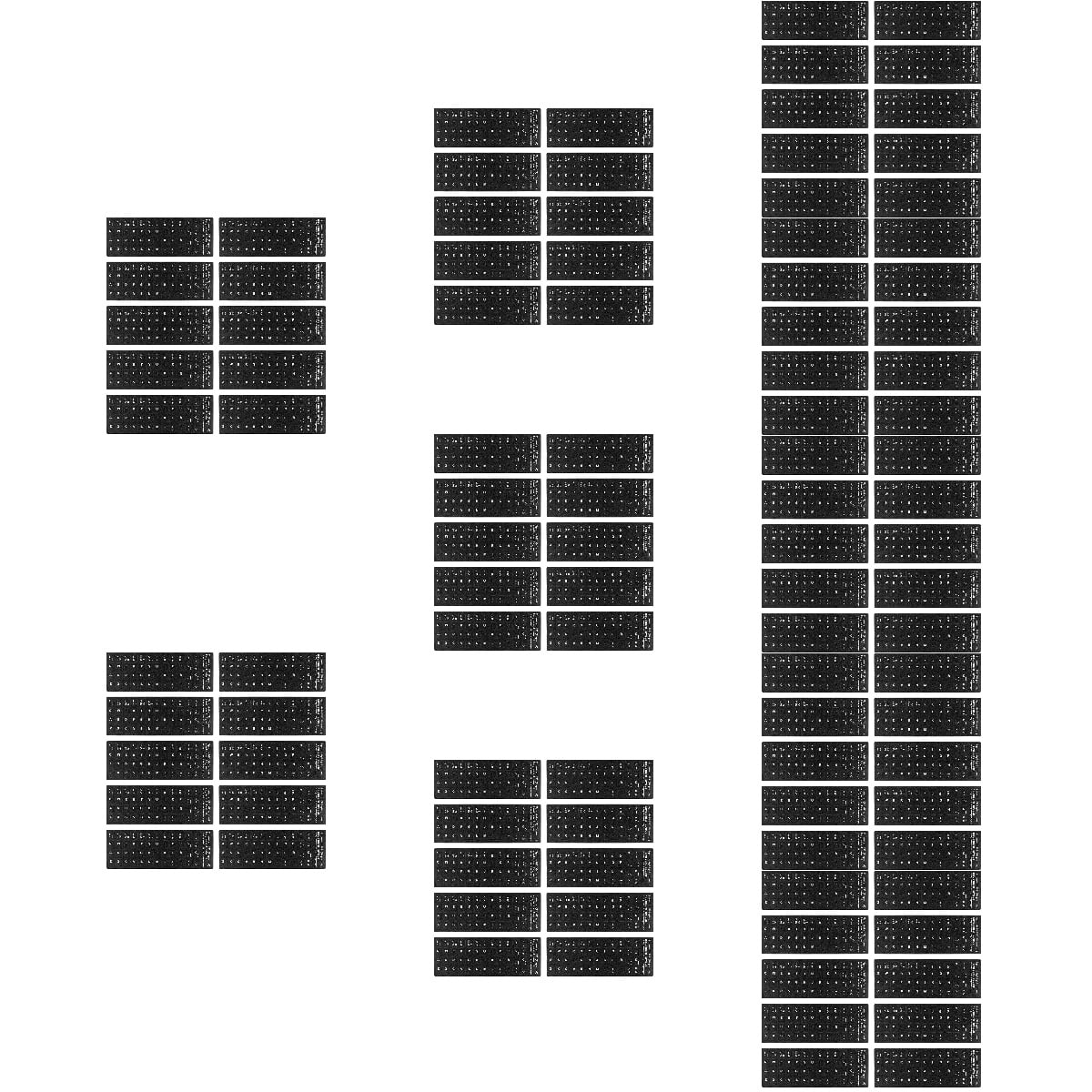 Worgeous 100 Sheets Computer Keyboard Stickers, Laptop Notebook ...