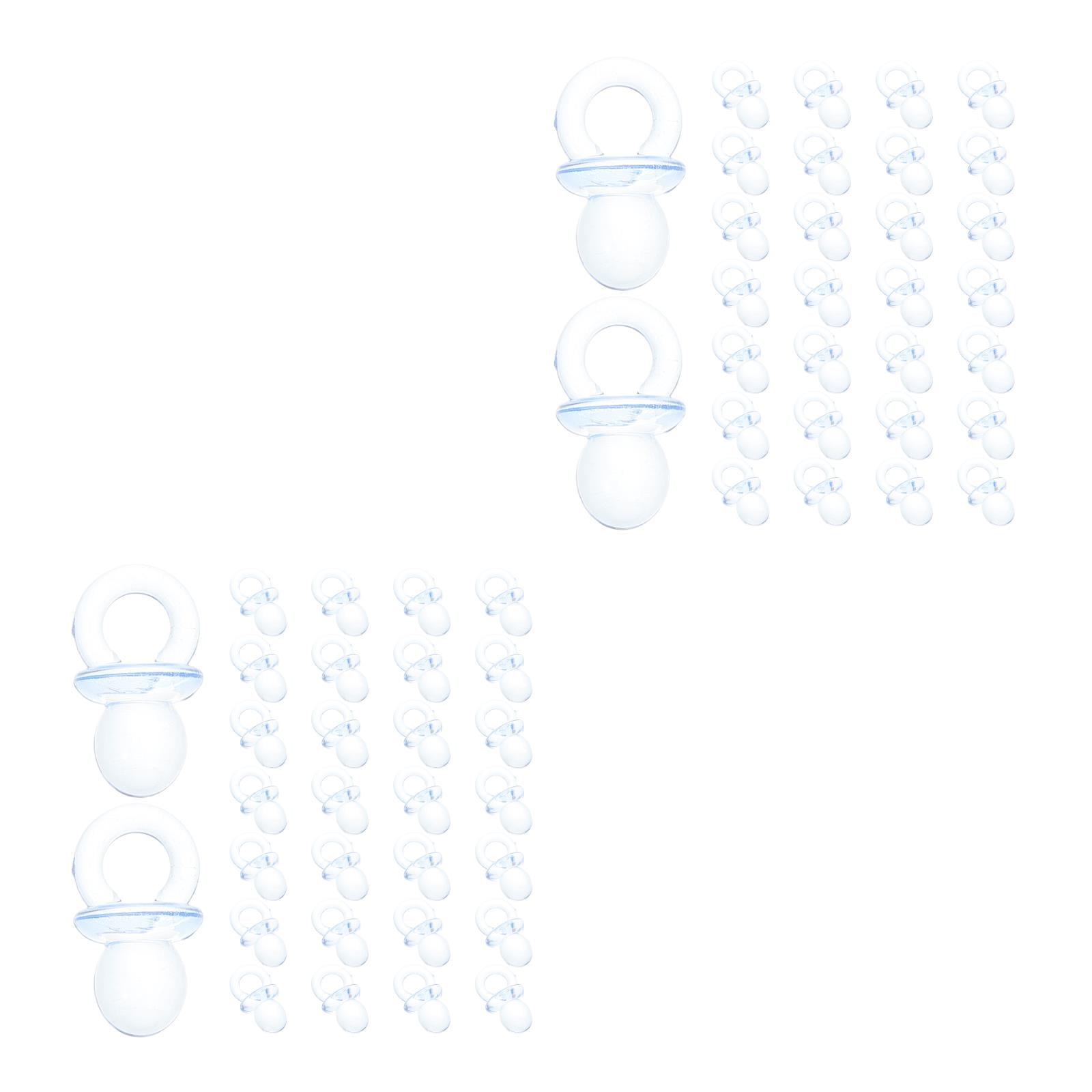Worgeous 100 pcs Baby Shower Favors Boy Baby Pacifiers Decoration ...