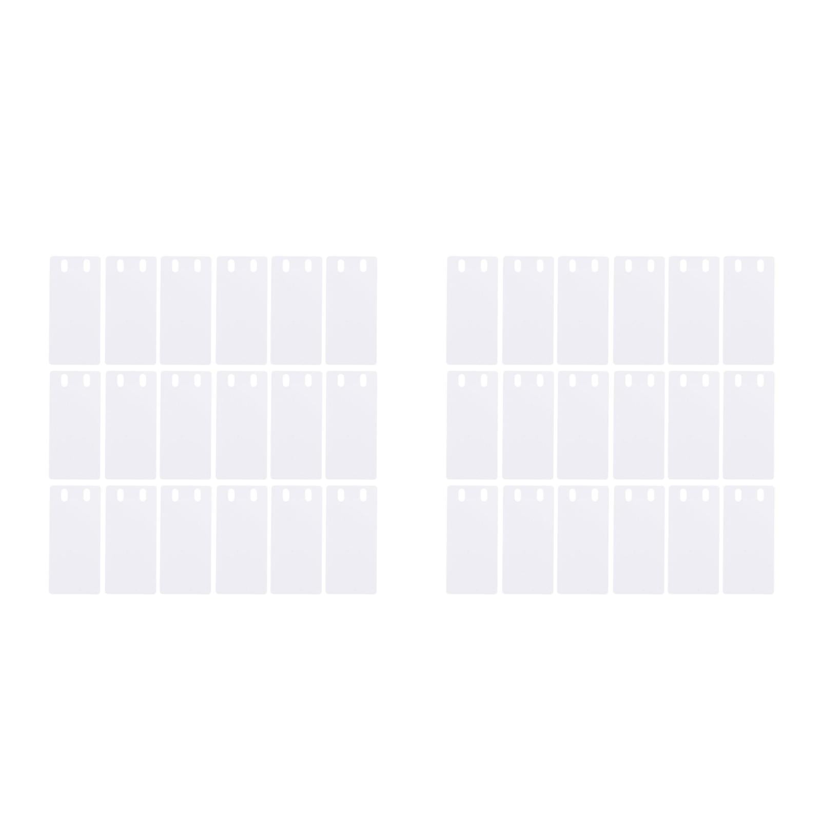 Worgeous 100 pcs Blank Cable Labels Waterproof PVC Tags for Wire and ...