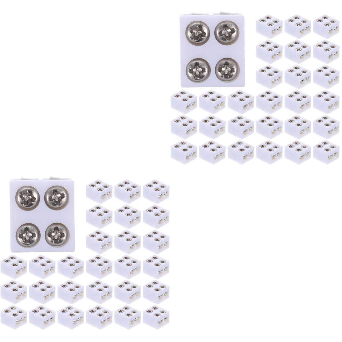 Worgeous 100 pcs Led Strip Connector 8mm Solderless Led Tape Light ...