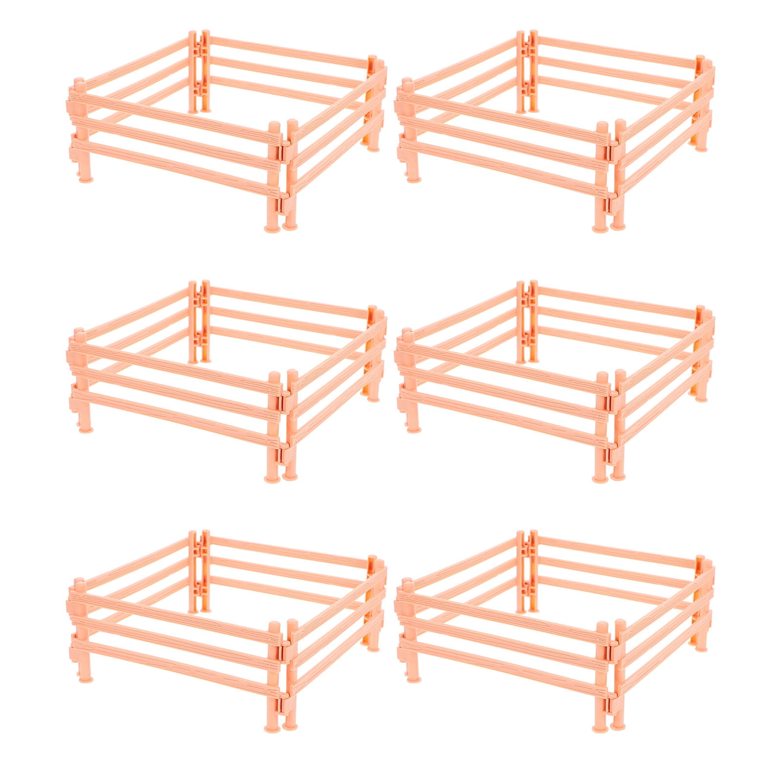 Worgeous 100 pcs Mini Plastic Fences Miniature Simulation Fences Micro ...