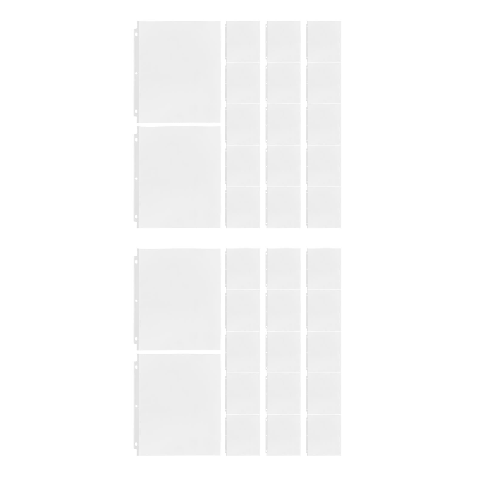 WHAMVOX Raindrops 100 pcs Sheet Protectors for Binder A4 Size Plastic ...