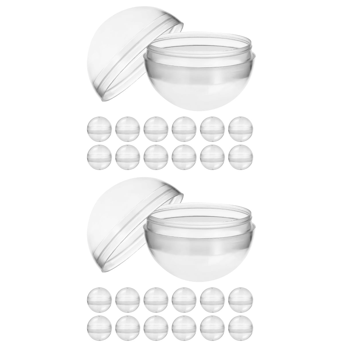 Worgeous 100 pcs Round Fillable Balls Multi-function Plastic Balls ...